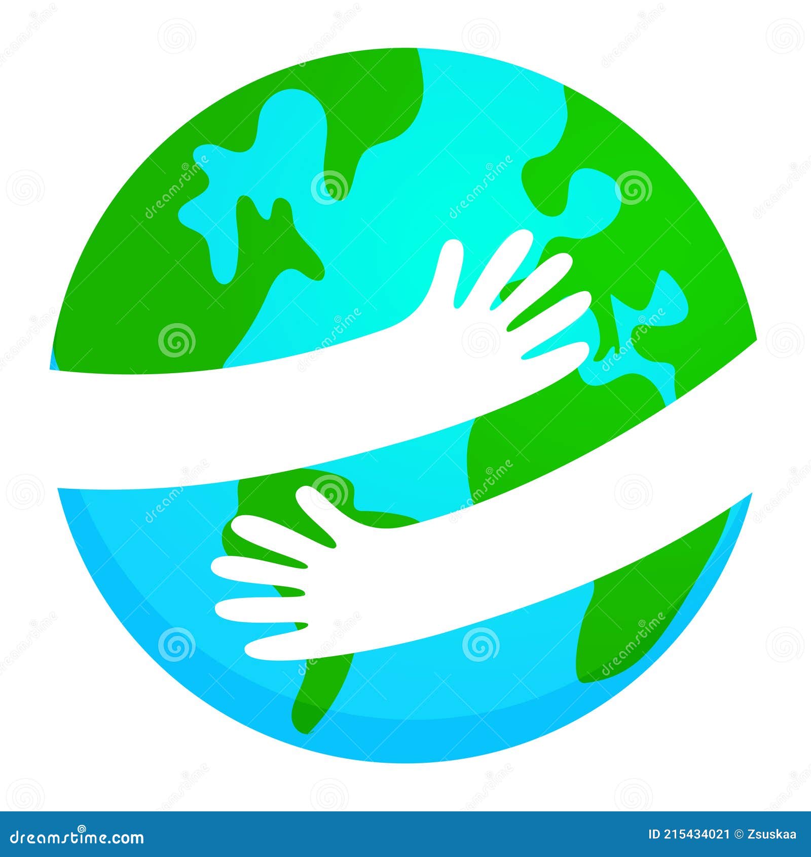 Save the Planet, Earth Hug Drawing. Stock Vector - Illustration of logo ...