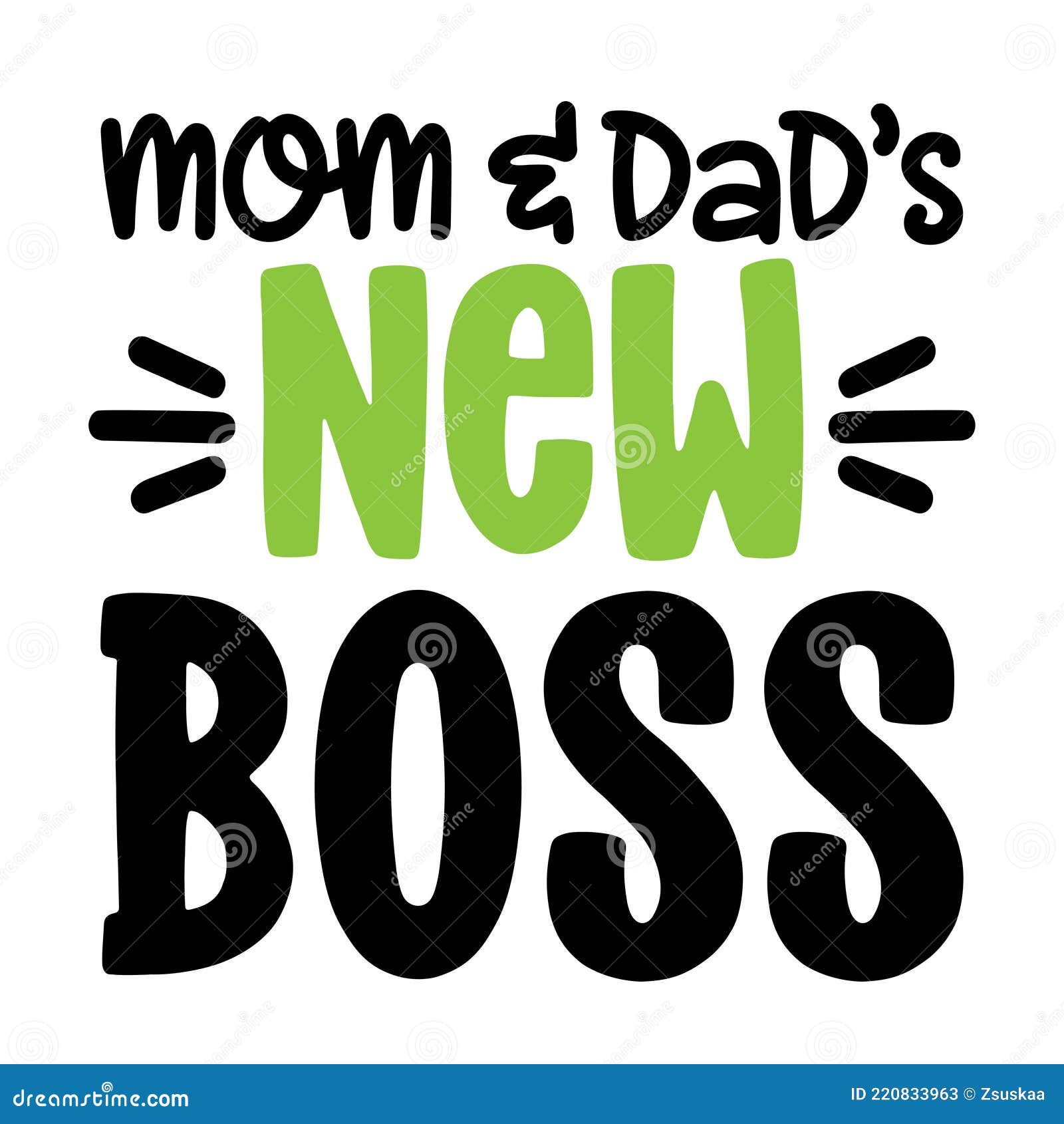 Mom and Dad`s New Boss - Scandinavian Style Illustration Text for ...