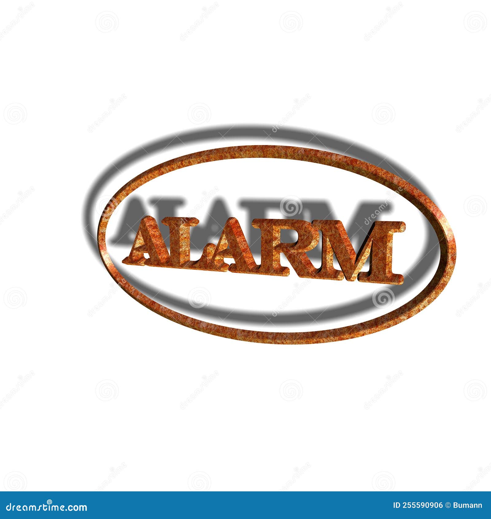`Alarm` = `Alert` - Word, Lettering or Text As a 3D Illustration, 3D ...