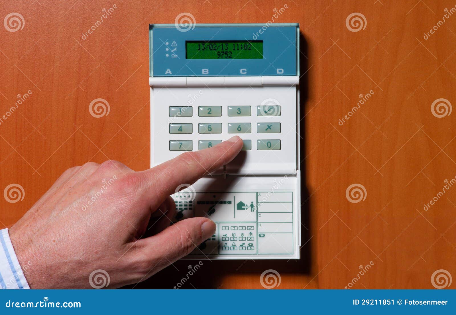 Alarm being activated stock image. Image of screen, burgled - 29211851