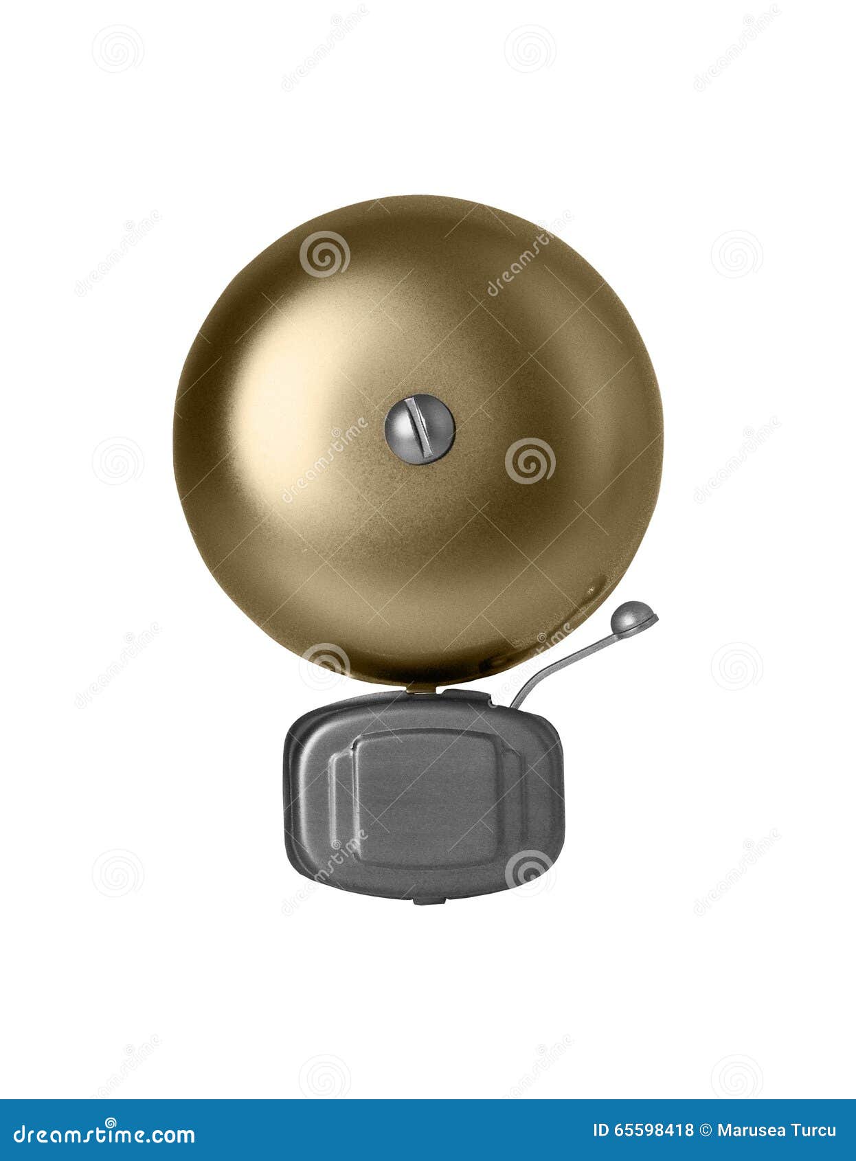 Red Bell Alarm Clock Wake Up At 7 O`clock Royalty-Free Stock ...