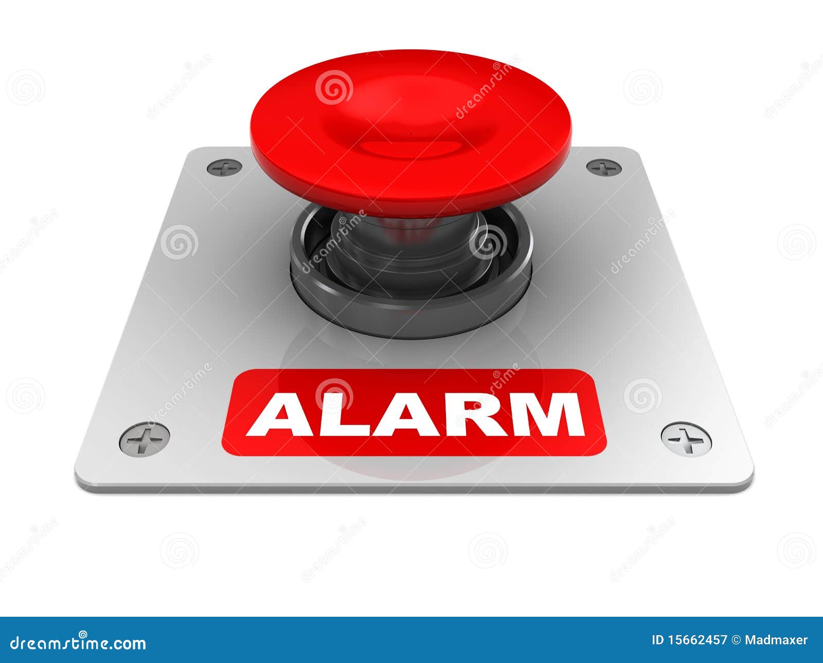 Alarm button stock illustration. Illustration of remote - 15662457