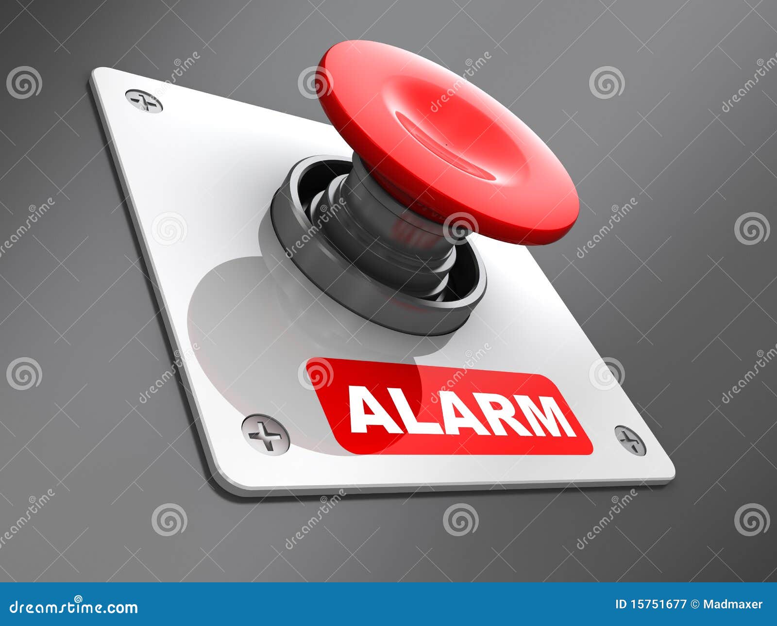 Alarm button stock illustration. Illustration of fire - 15751677