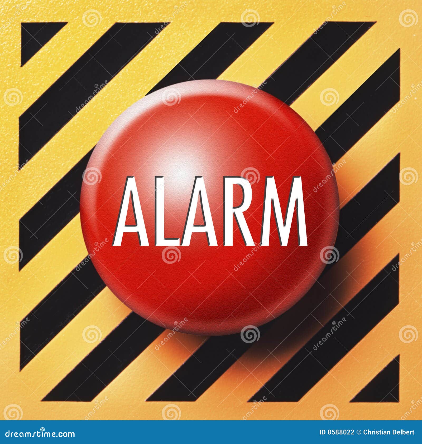 Alarm button stock illustration. Illustration of distress - 8588022