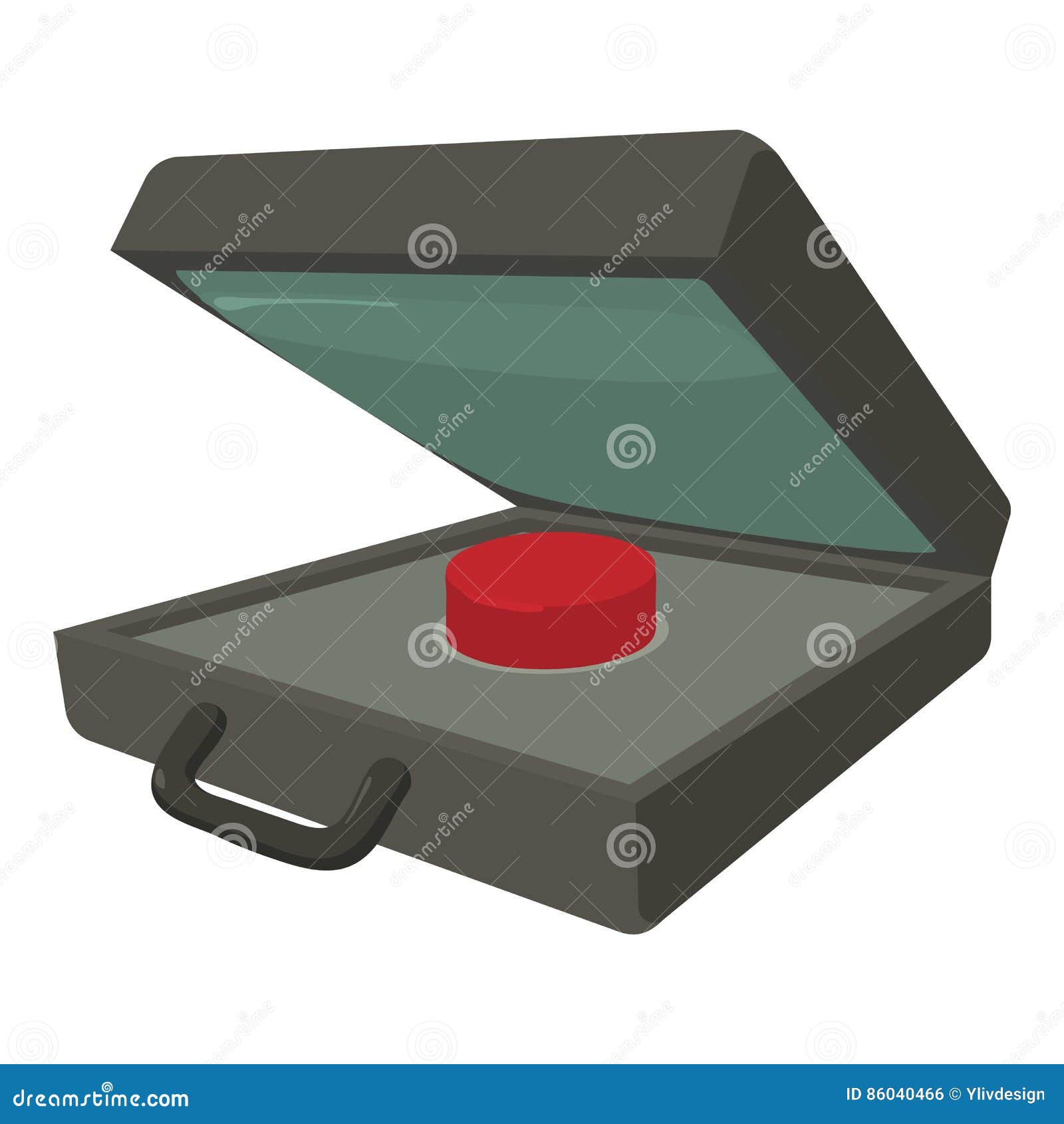 Alarm Button Icon, Cartoon Style Stock Vector - Illustration of ...