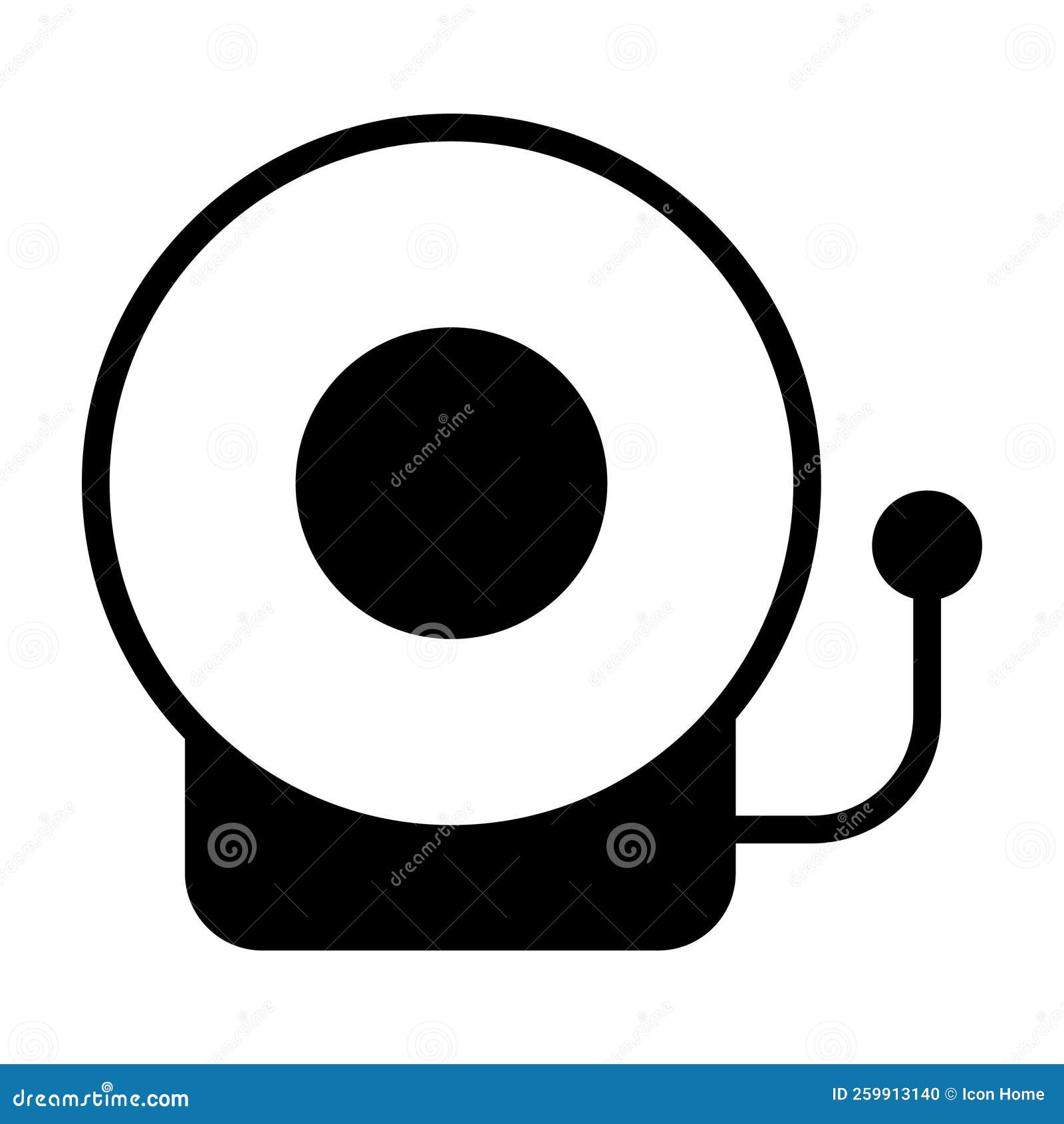 Alarm, buzzer icon stock vector. Illustration of buzzer - 259913140