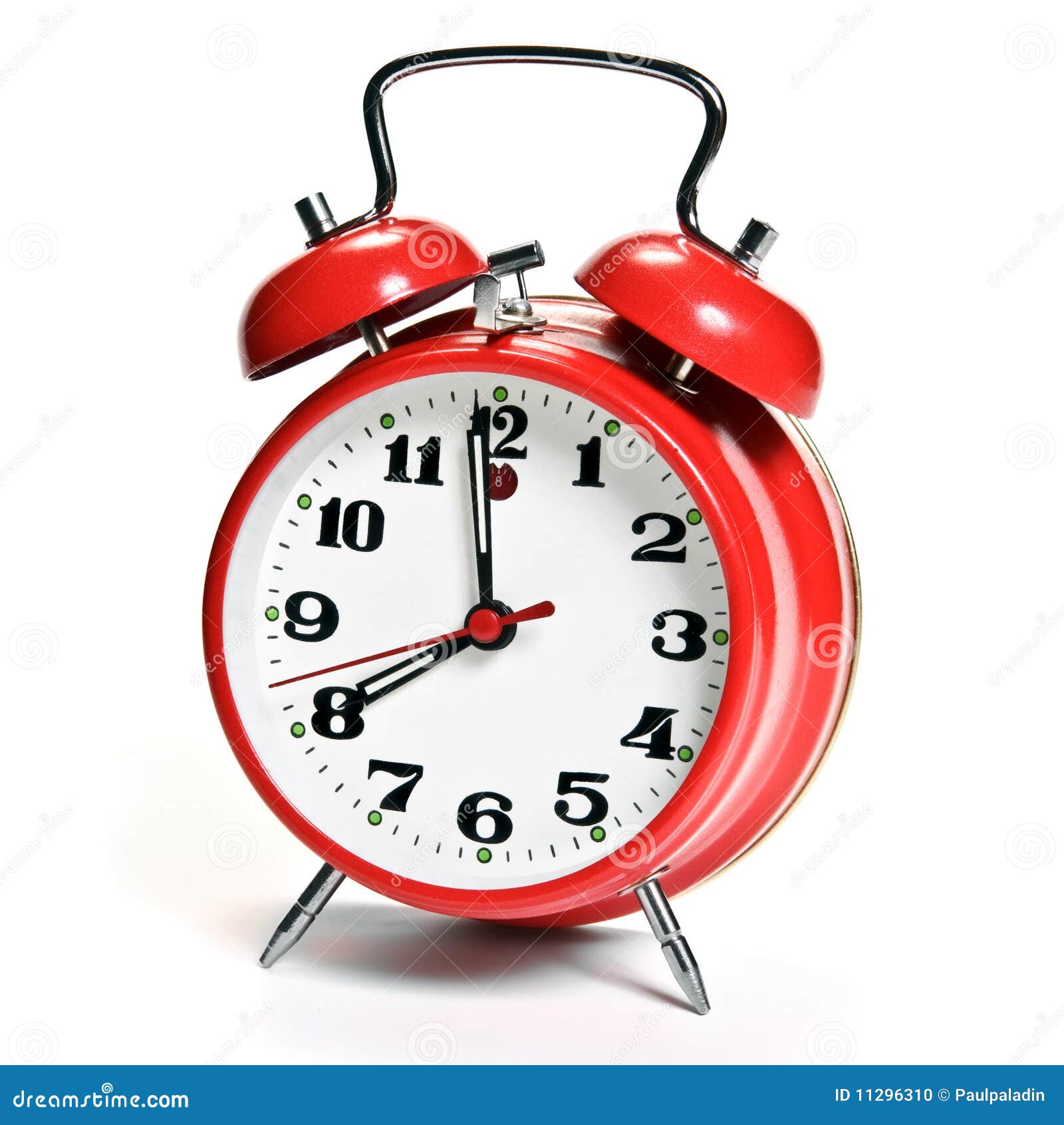 Alarm clock stock photo. Image of glossy, reflection - 11296310