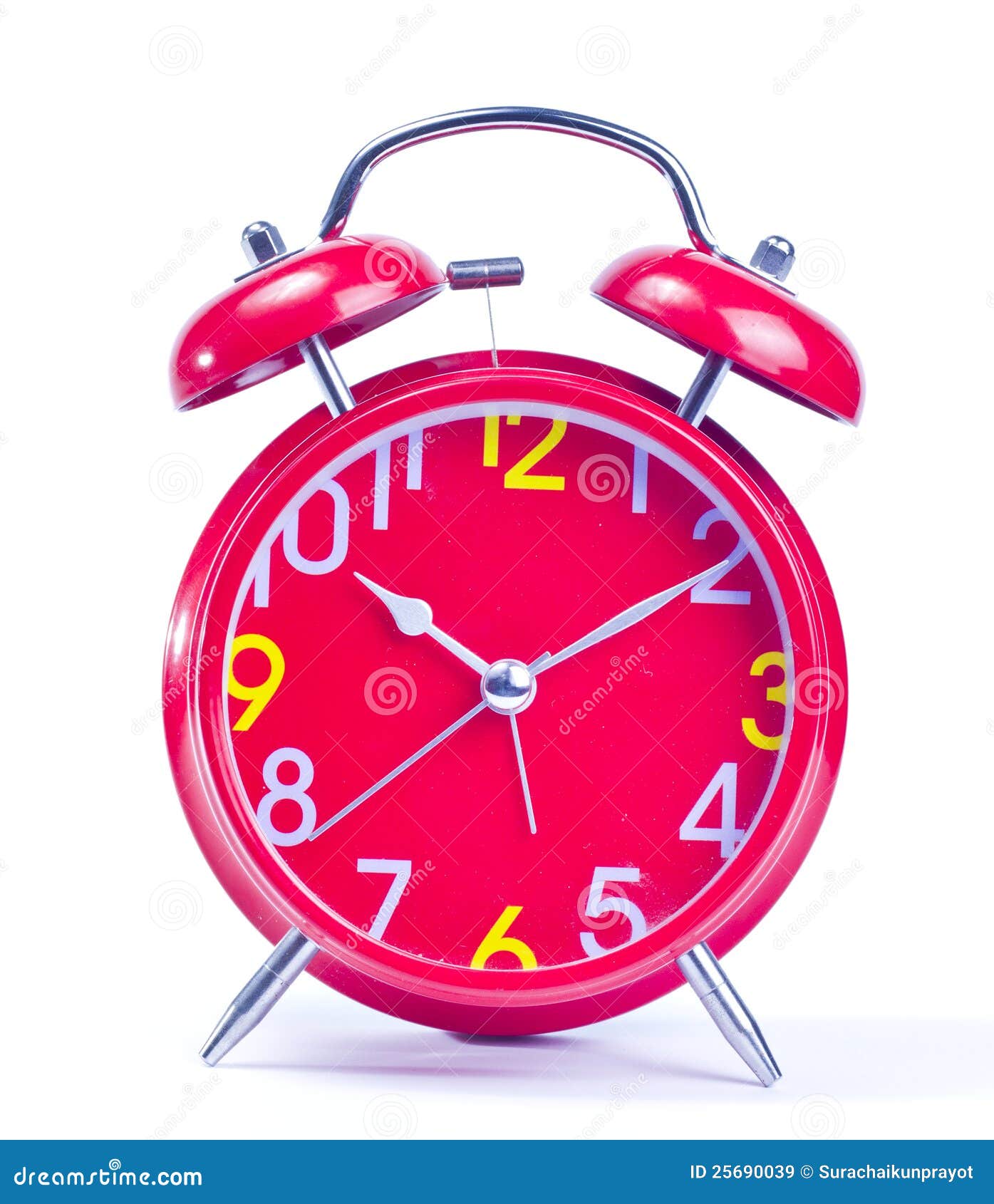 Alarm clock stock image. Image of bell, early, minute - 25690039