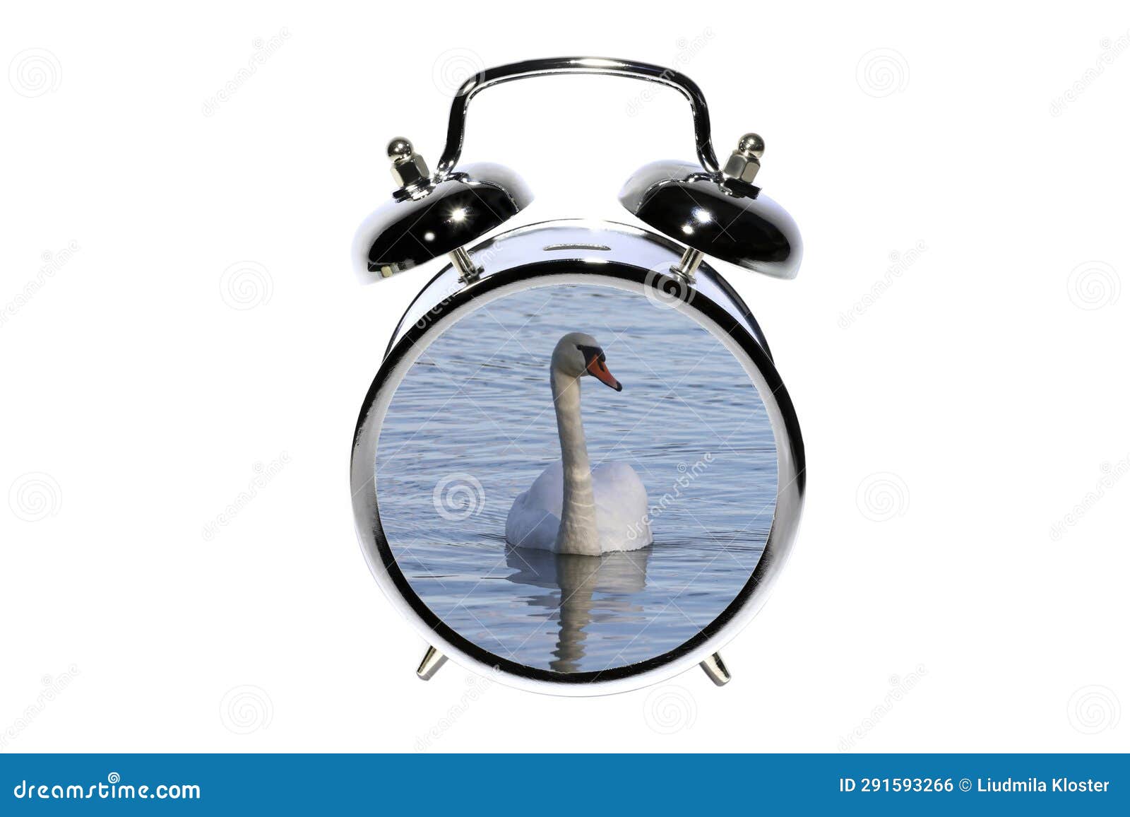 Alarm Clock Body on White Background Stock Photo - Image of clock ...