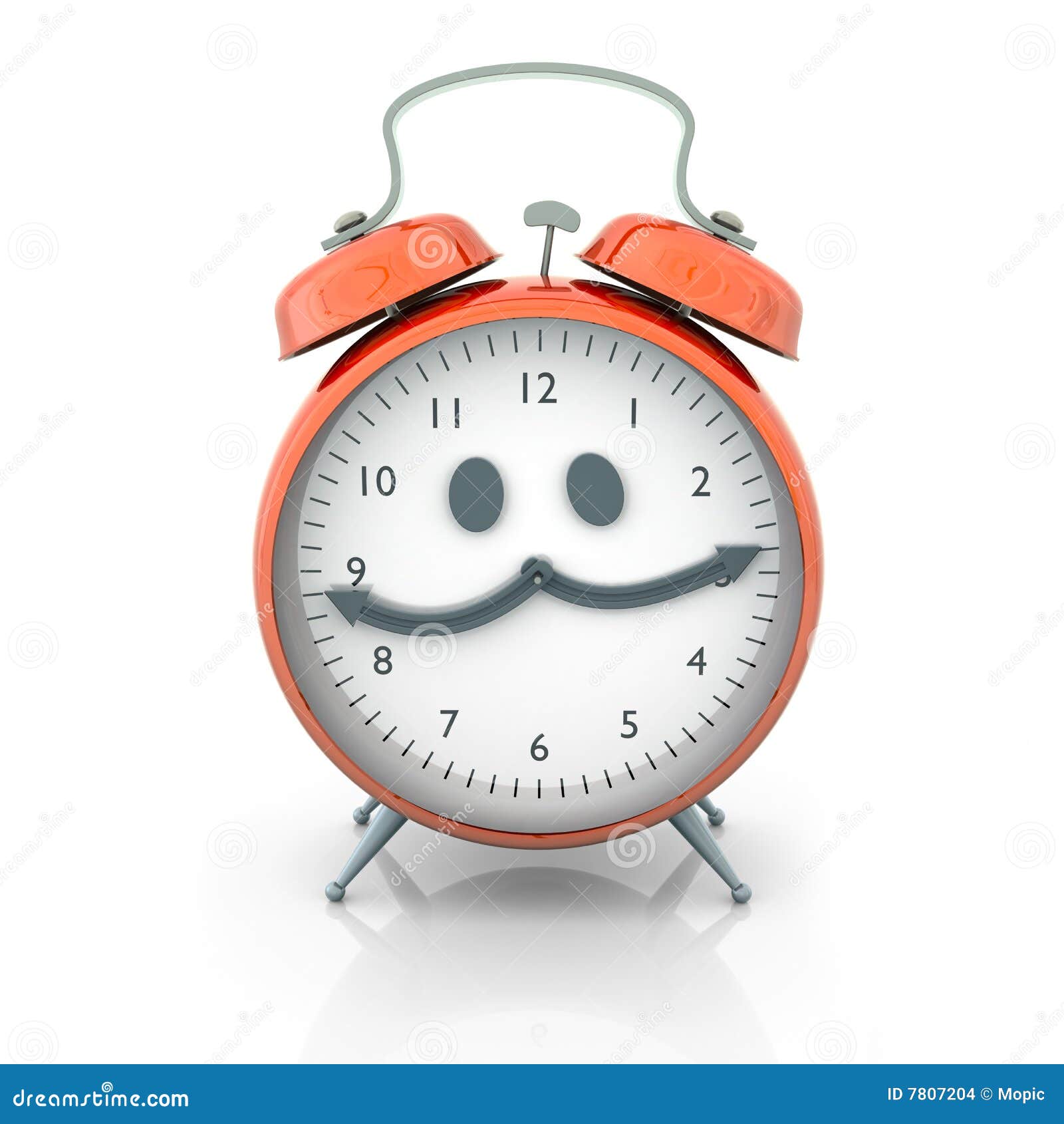 Alarm clock character stock illustration. Illustration of hour - 7807204