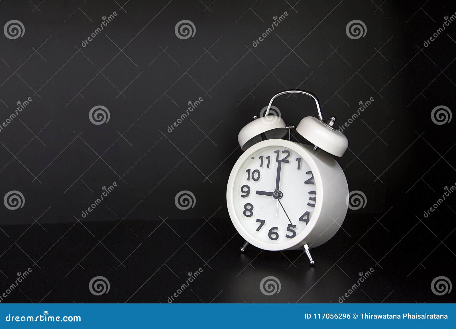 Alarm Clock in Dark Room. Clock Placed in a Room without Lights Stock ...