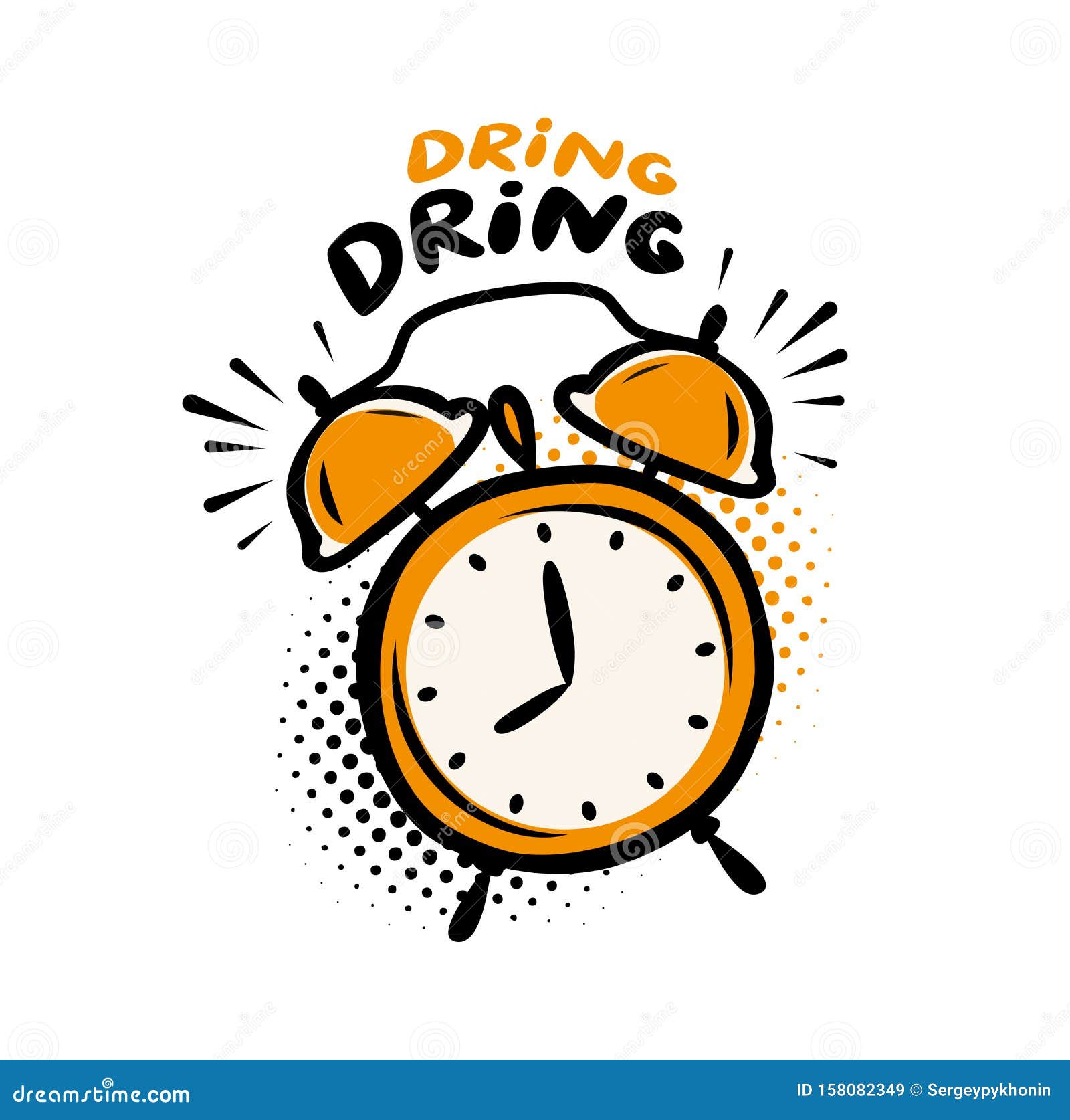 Alarm Clock. Deadline, Time Symbol. Vector Illustration Stock Vector ...