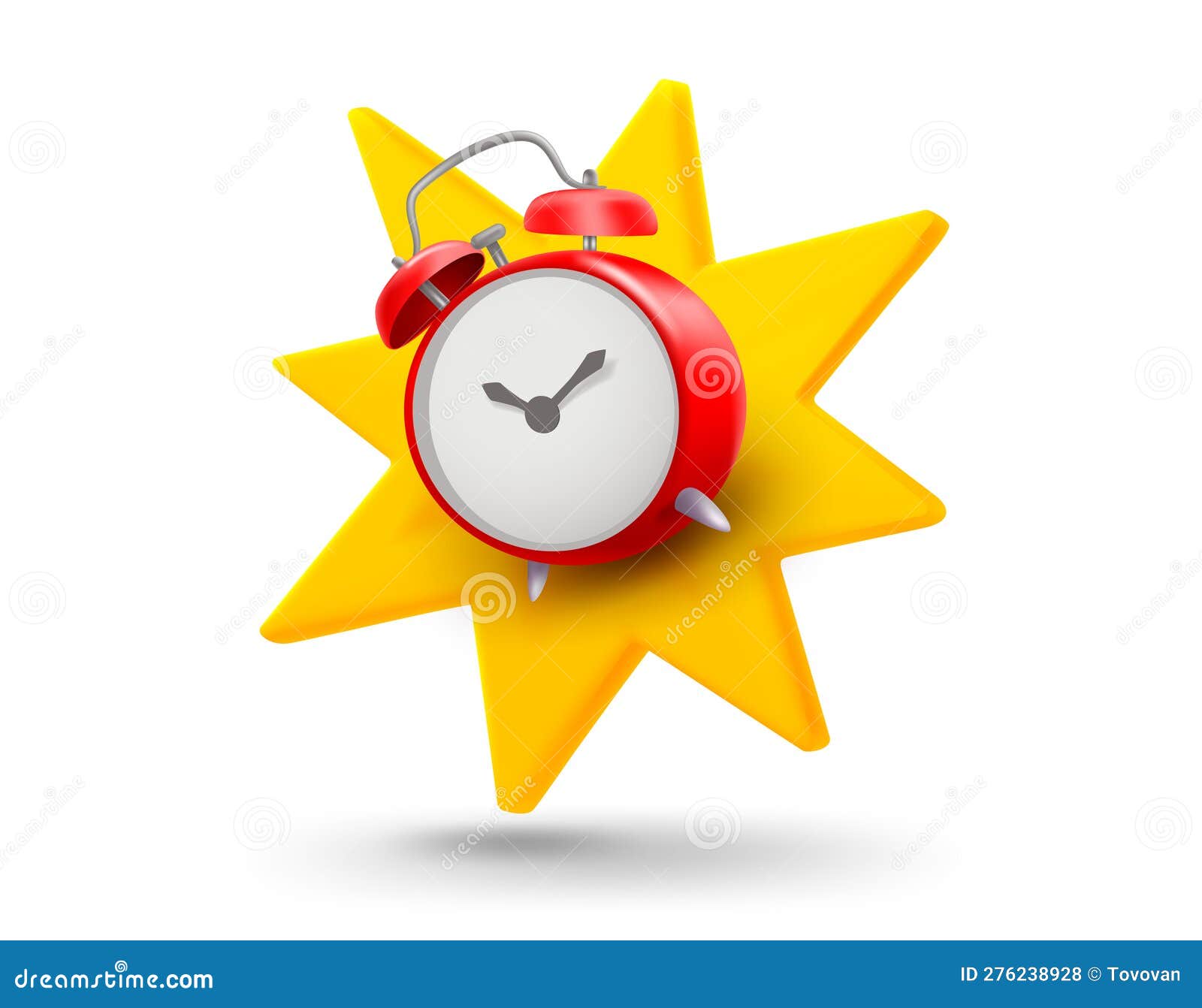 Alarm Clock with Explosion Effect. 3d Vector Mobile Application Icon ...