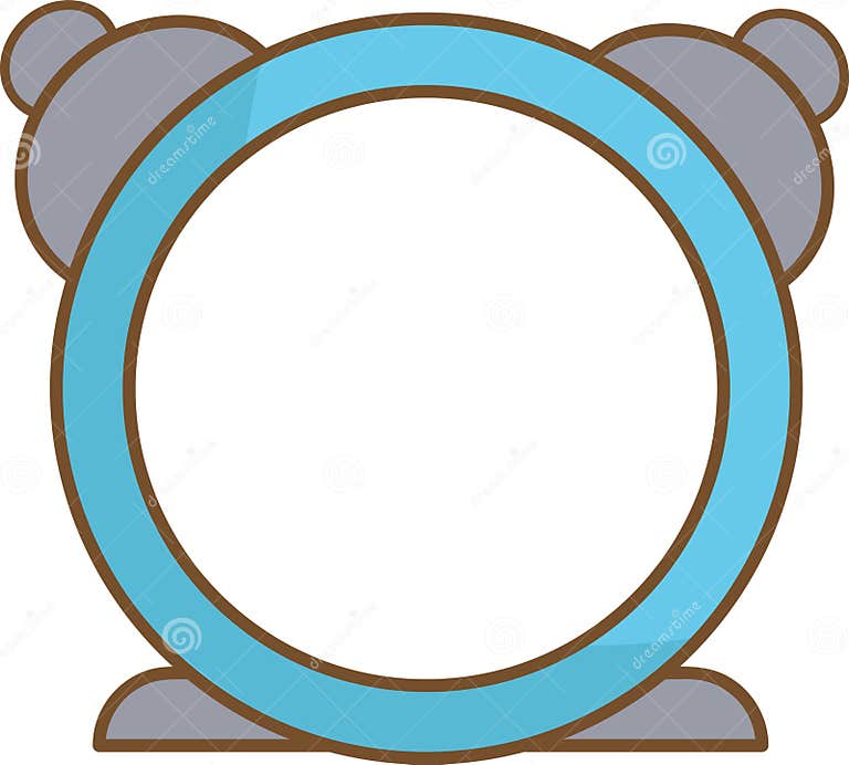 Alarm Clock Frame stock vector. Illustration of white - 283946230