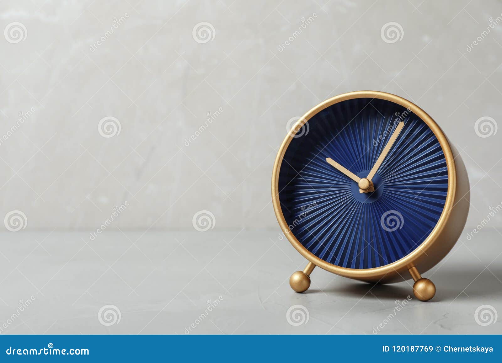 Alarm Clock on Grey Background Stock Image - Image of grey, efficiency ...