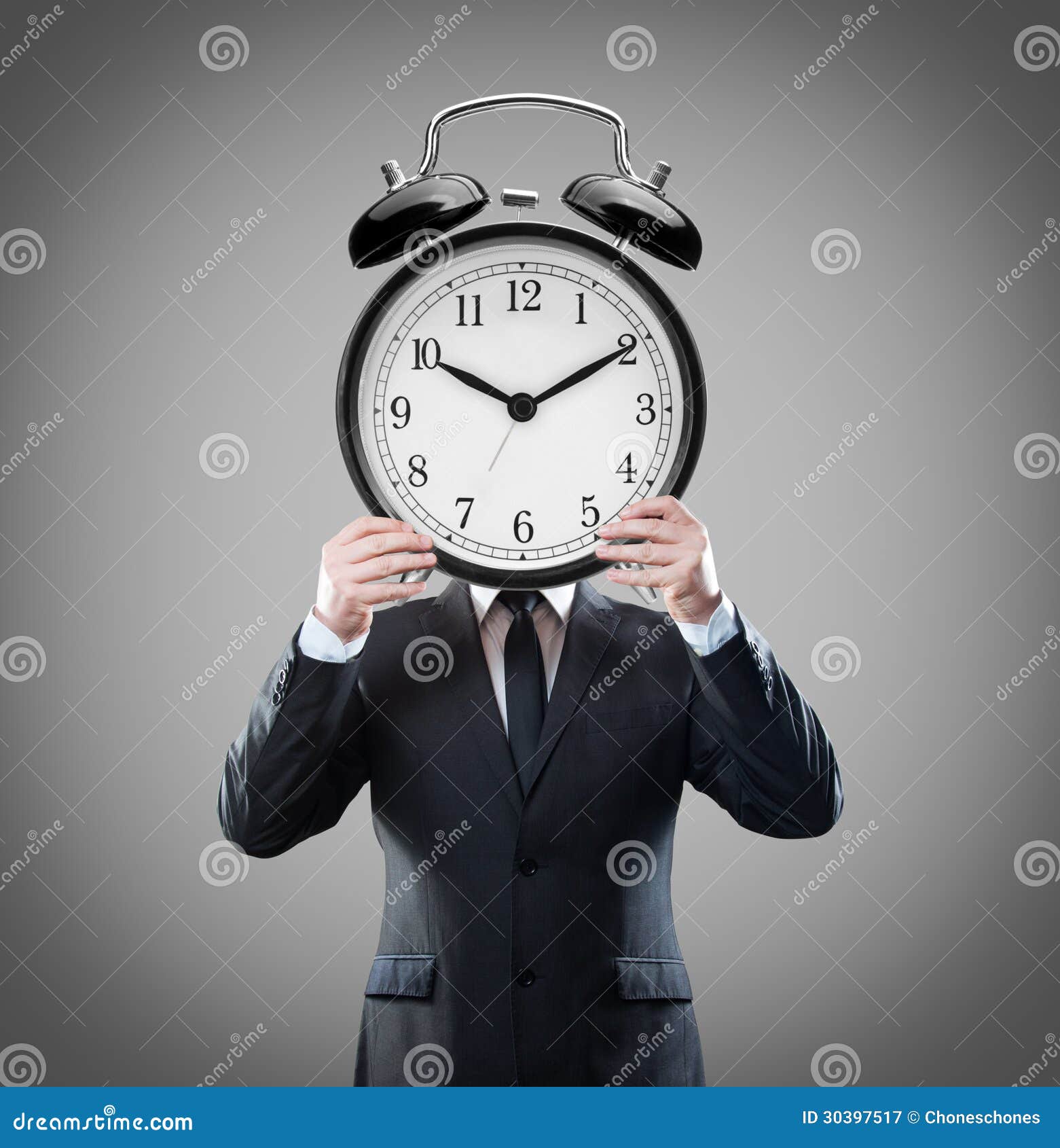 Alarm clock-head stock image. Image of three, humor, appearance - 30397517