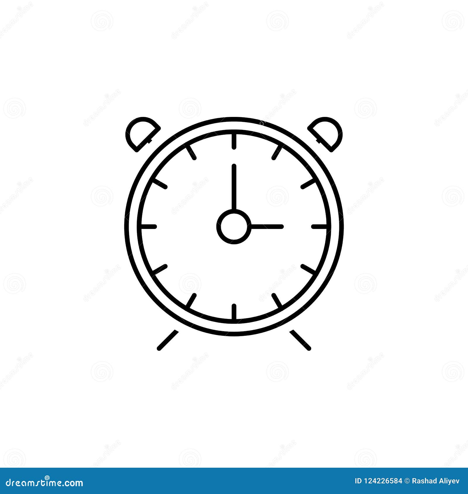 Alarm Clock Icon. Element of Simple Icon in Material Style for Mobile ...