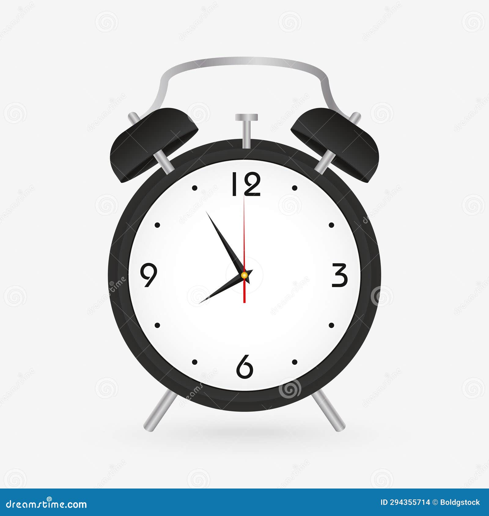 Alarm Clock Icon. Time Tool and Instrument Theme Stock Vector ...
