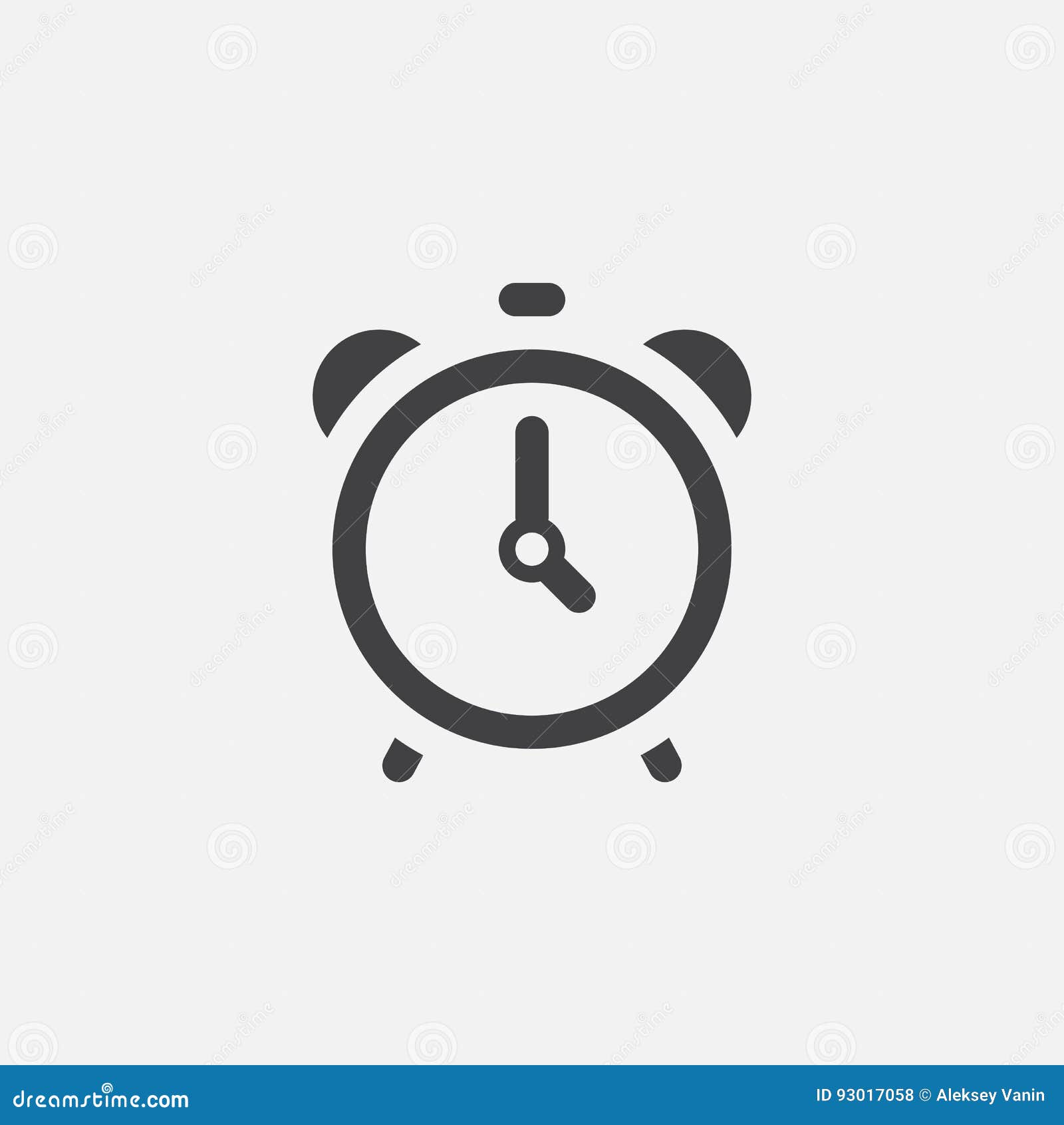 Alarm Clock Icon Vector Illustration Isolated on White . Stock Vector ...