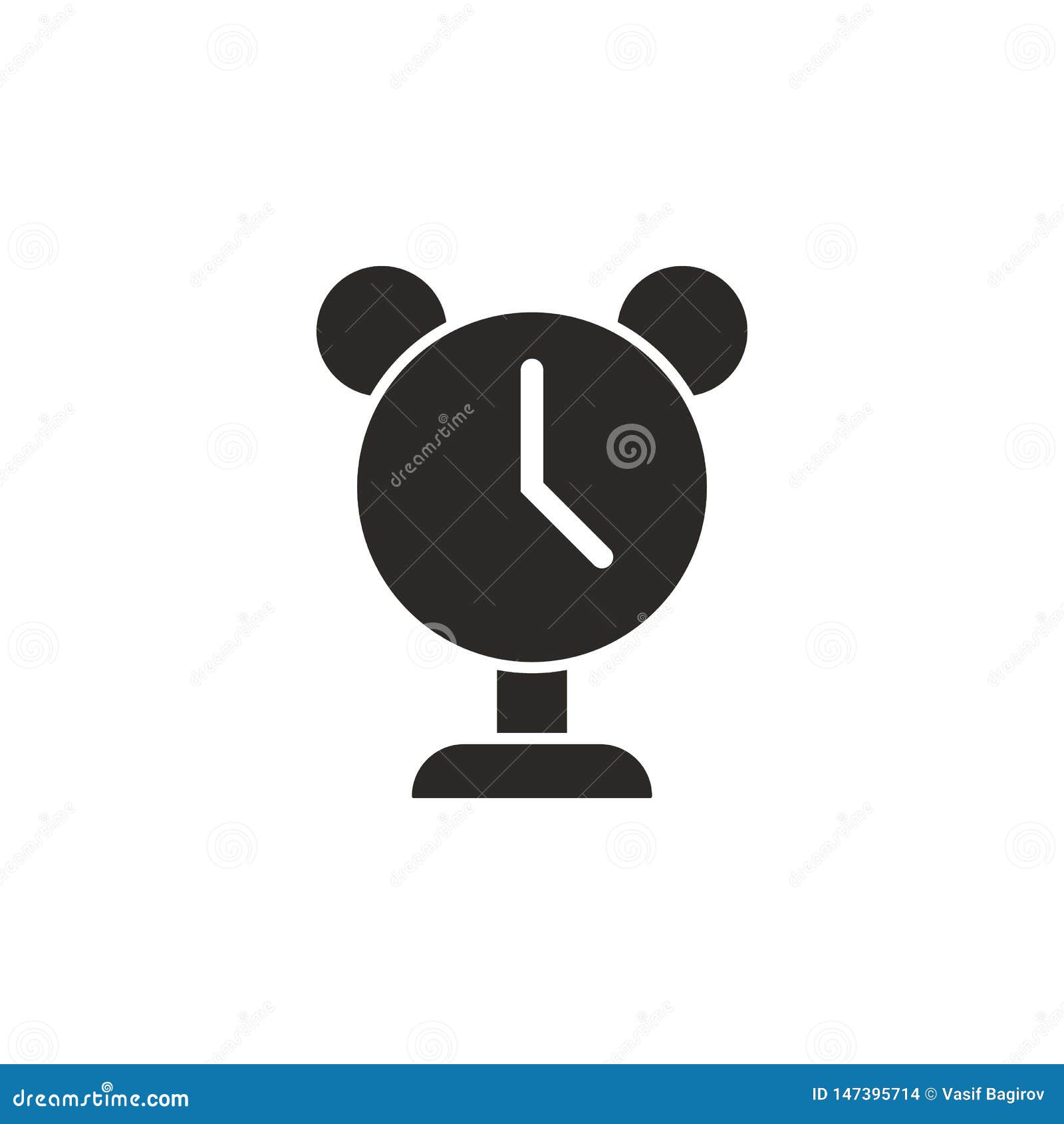 Alarm, Clock Icon - Vector. Simple Element Illustration from UI Concept ...