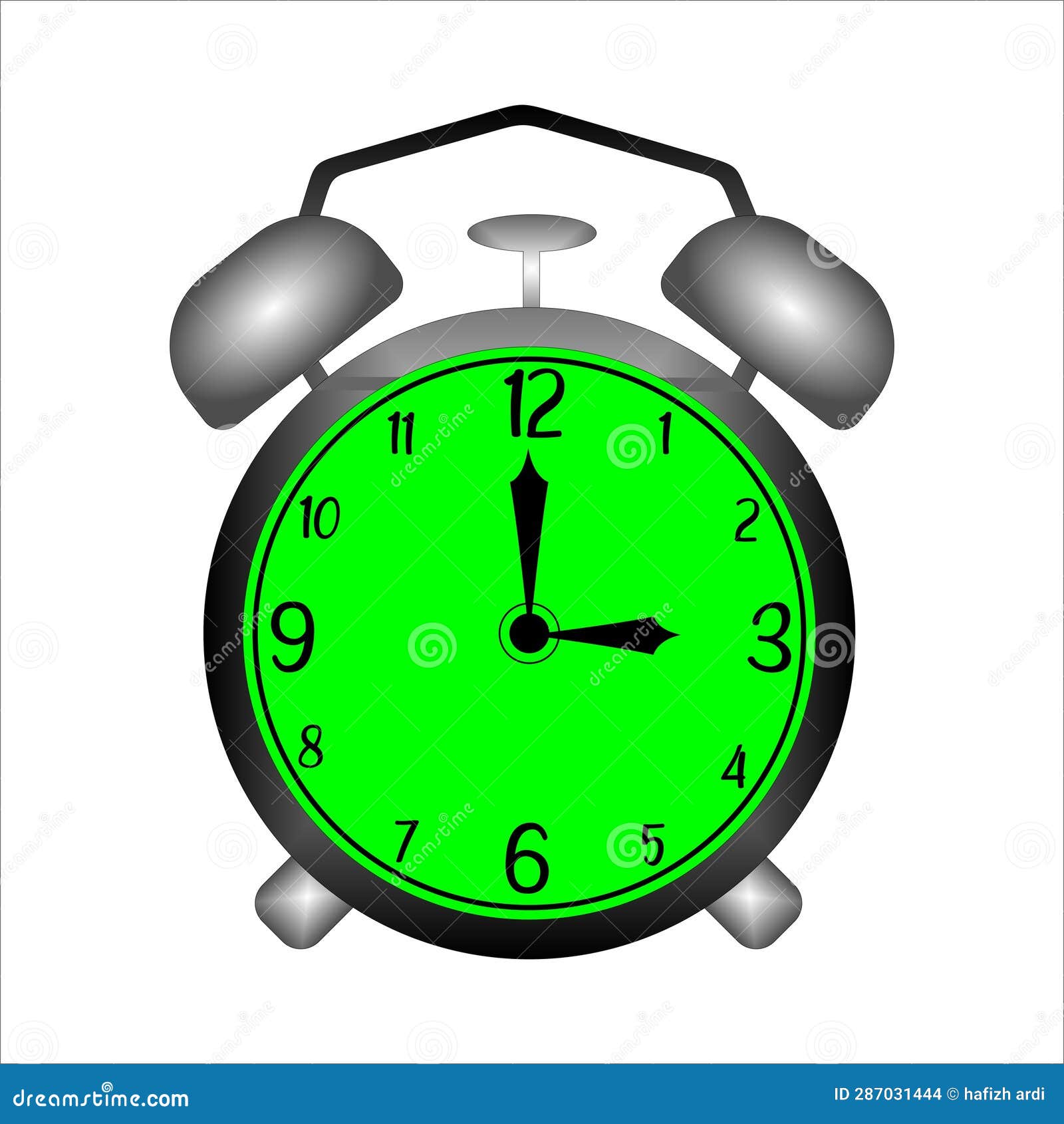 Alarm Clock Illustration Vector Stock Illustration - Illustration of ...