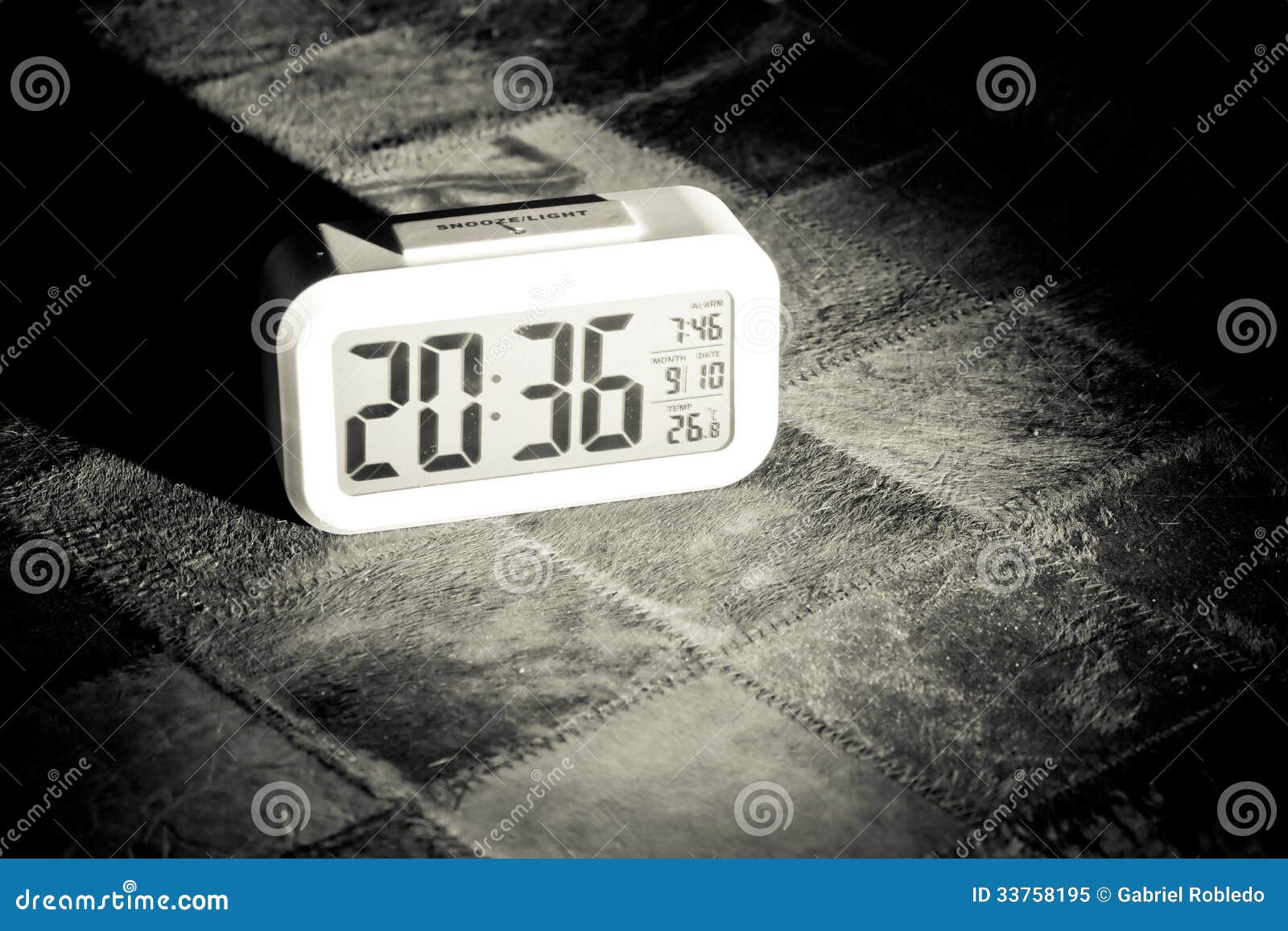 Alarm Clock stock image. Image of black, digital, clocks - 33758195