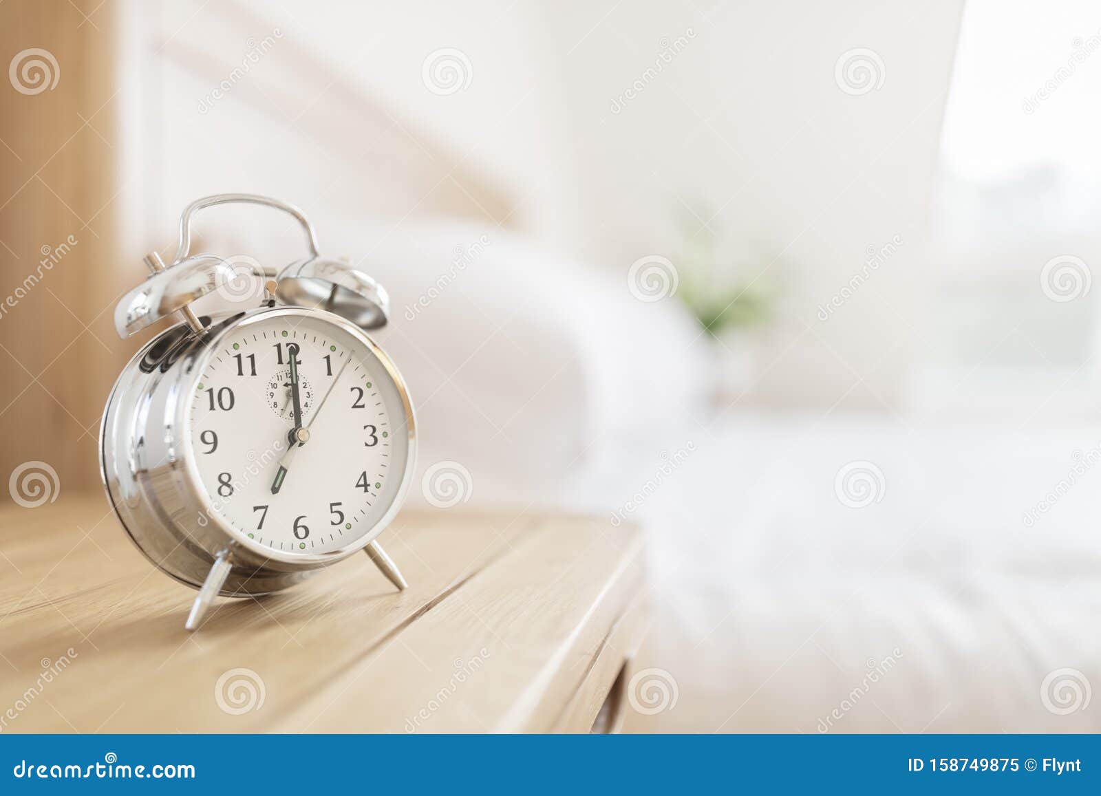 Alarm Clock Morning Wake-up Time Stock Image - Image of deadline, bell ...
