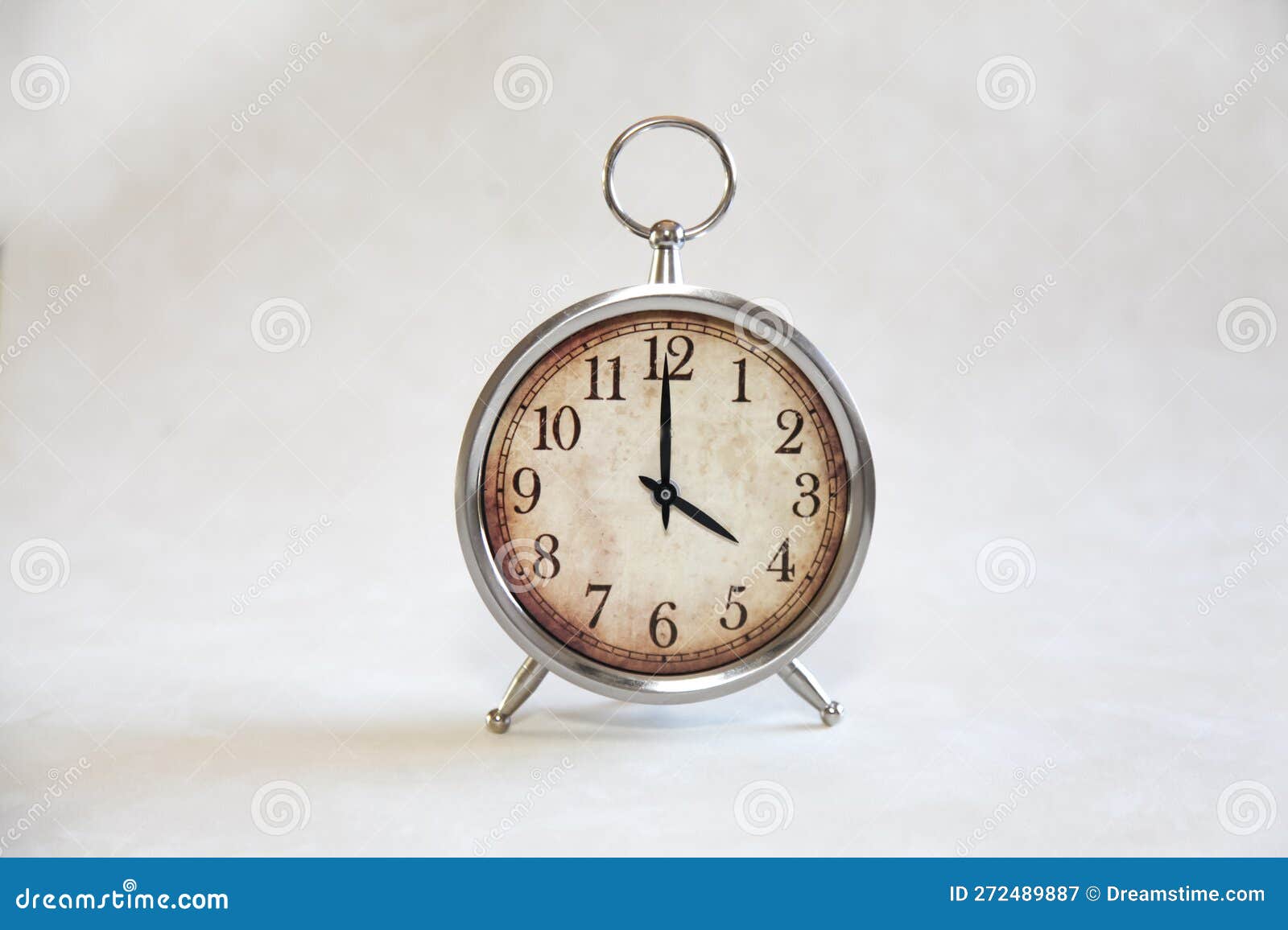 Alarm Clock at 4 o clock. stock image. Image of afternoon - 272489887