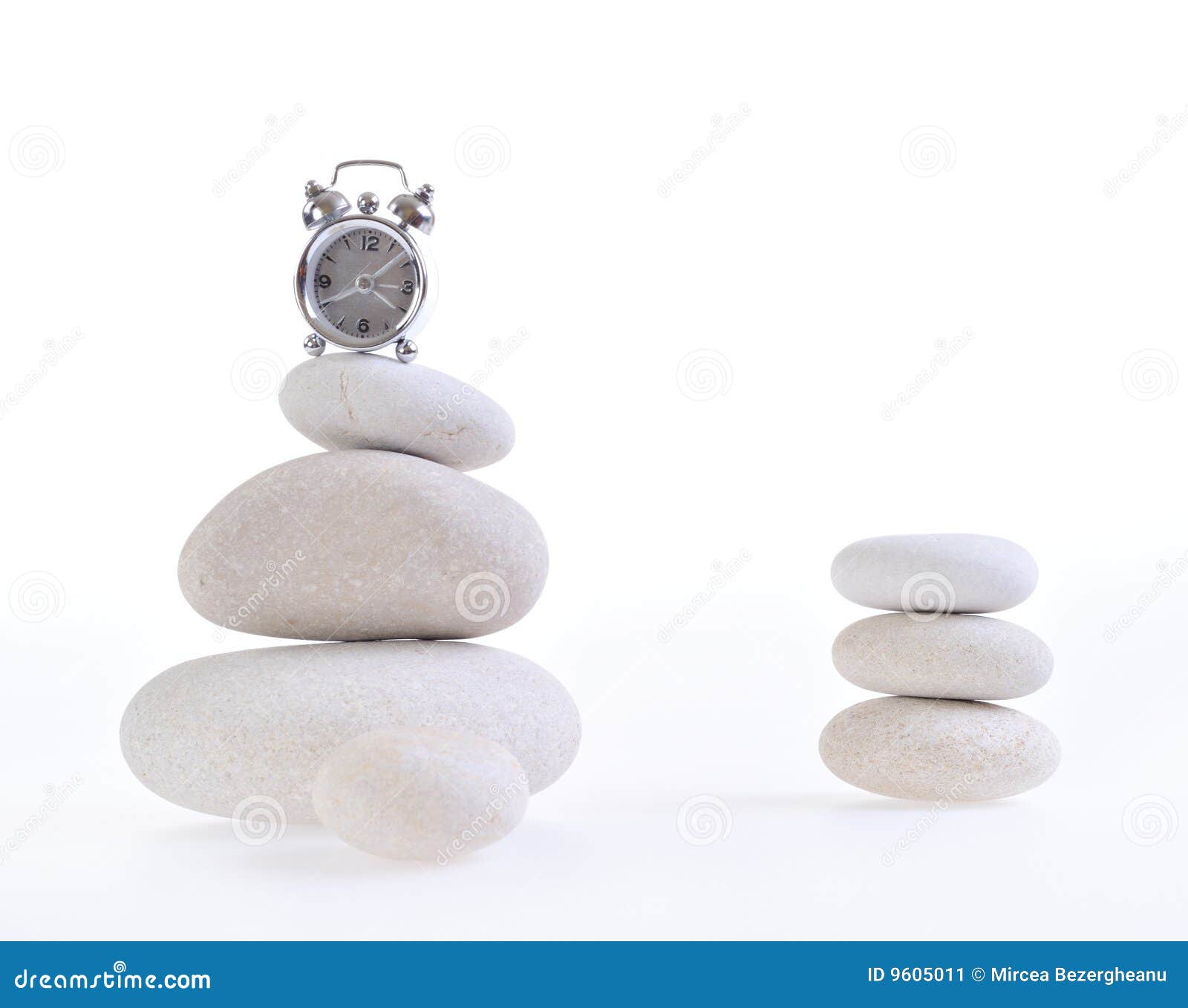 Alarm Clock on Pile of Stones Stock Image - Image of alarm, schedule ...