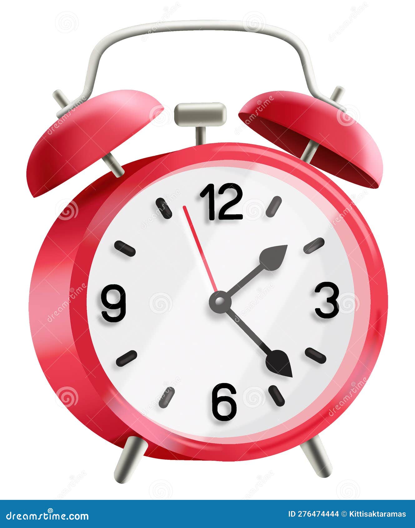 Alarm Clock Red Color Stock Illustration Illustration Of Business