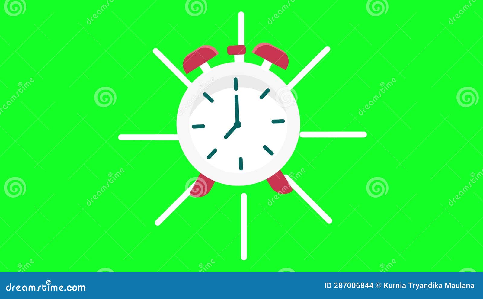 Alarm Clock Ringing Ringing Ringing Jump Greenscreen Stock Footage ...
