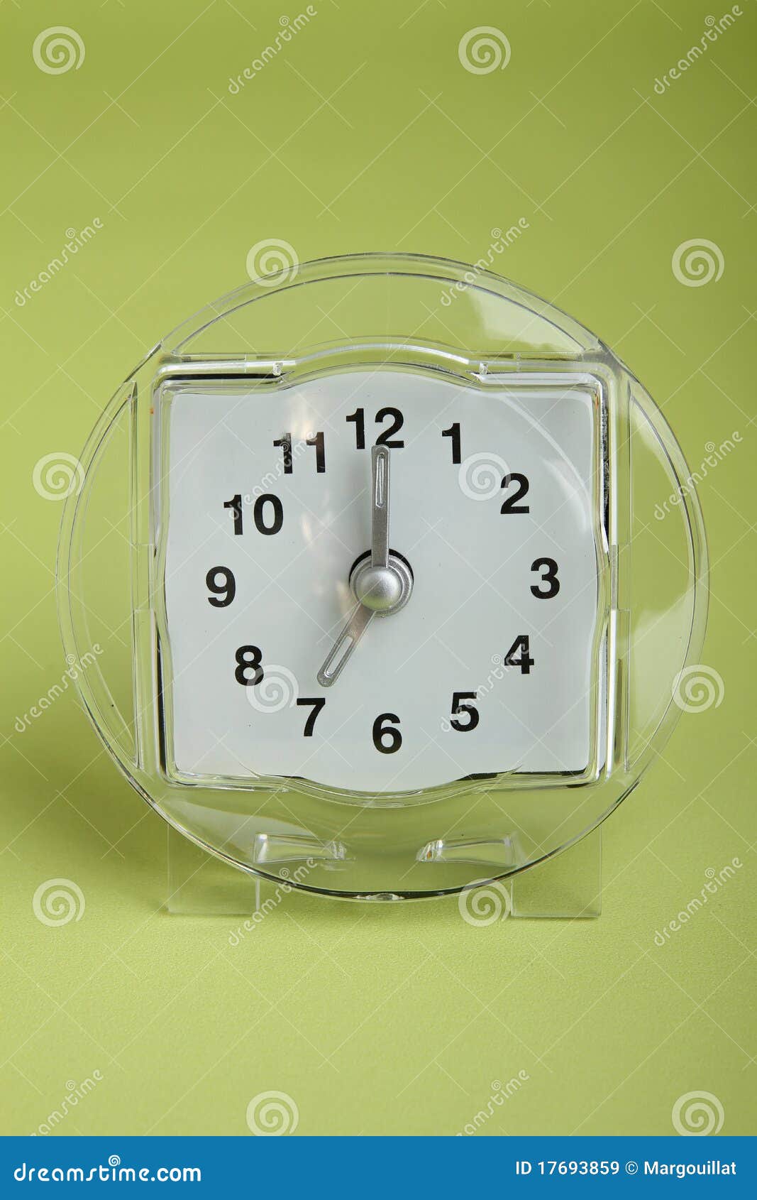 Alarm clock, seven o clock stock image. Image of awake - 17693859