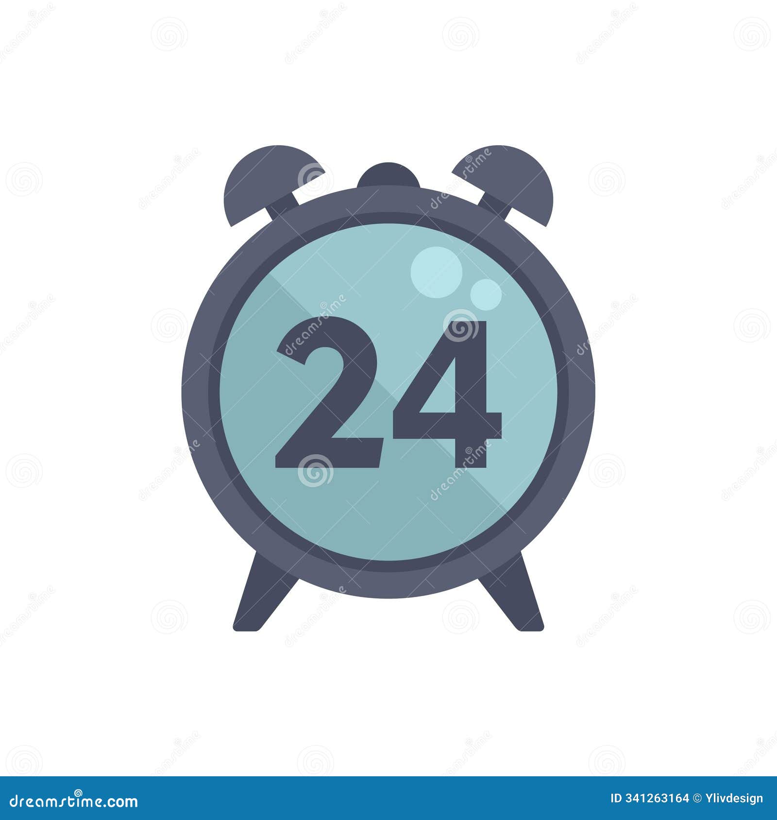 Alarm Clock Showing 24 Hours for 24 7 Service Concept Stock ...