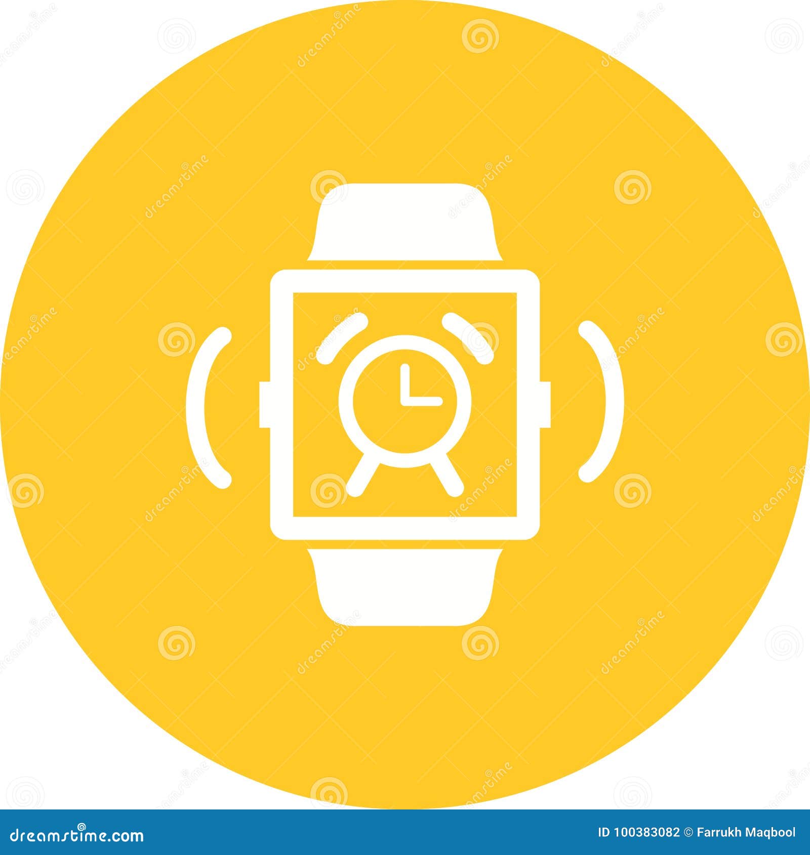 Alarm Ringing stock vector. Illustration of reminder - 100383082