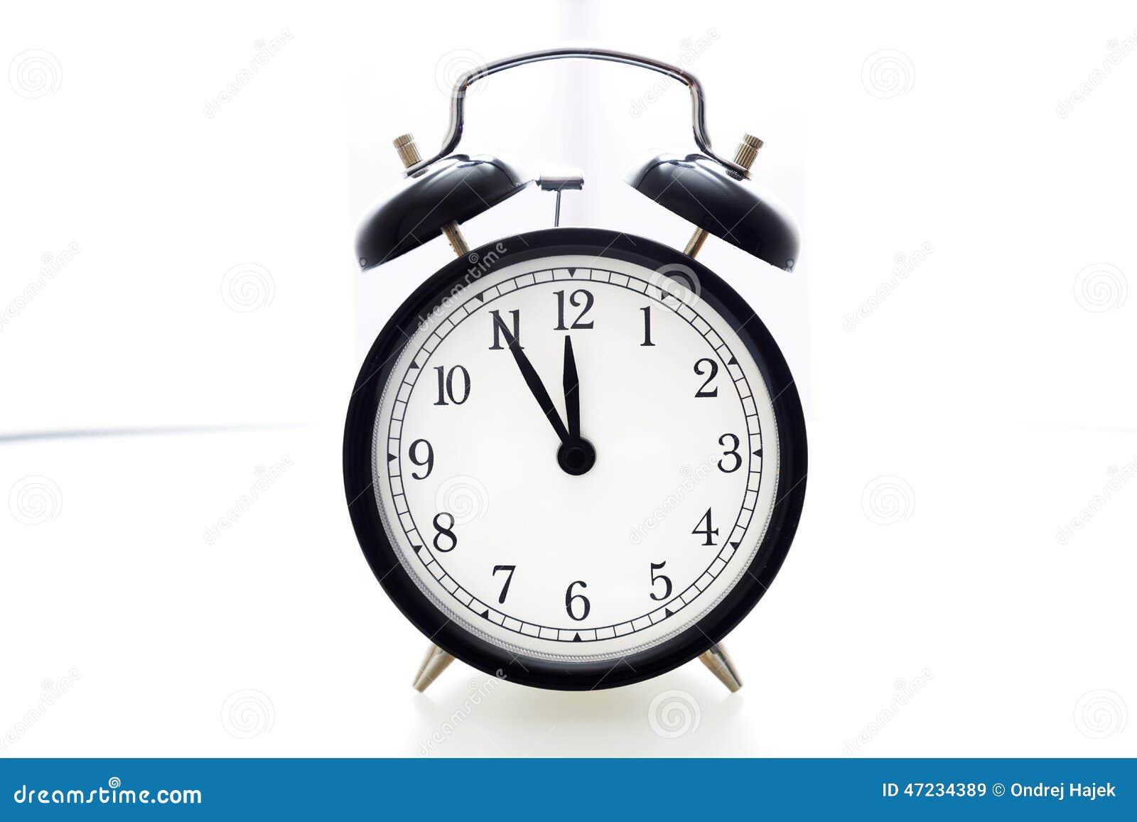 Alarm clock 5 to 12 stock image. Image of sleeping, urgency - 47234389
