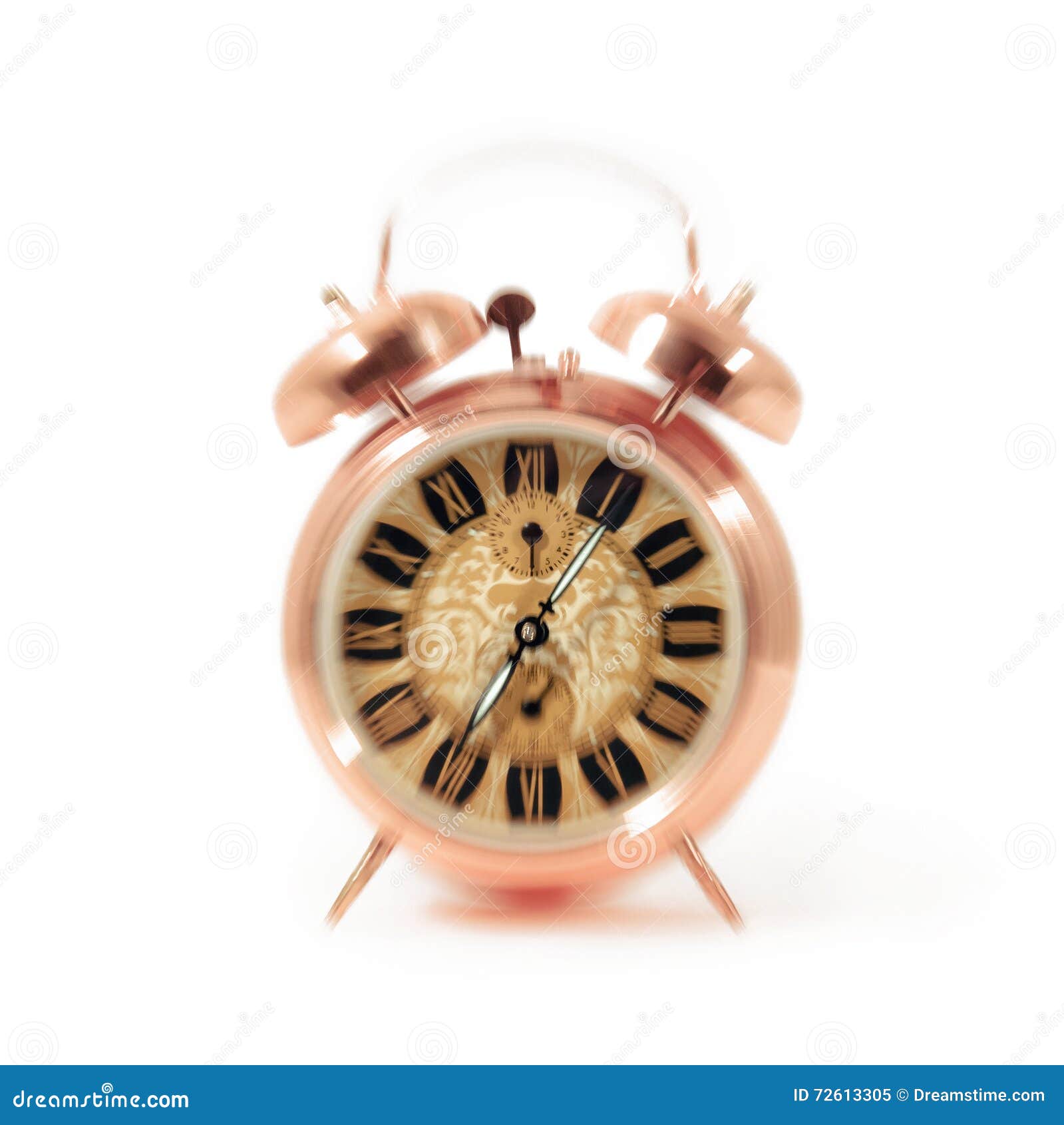 Alarm Clock Wake Up Time Isolated on White Background Stock Image ...