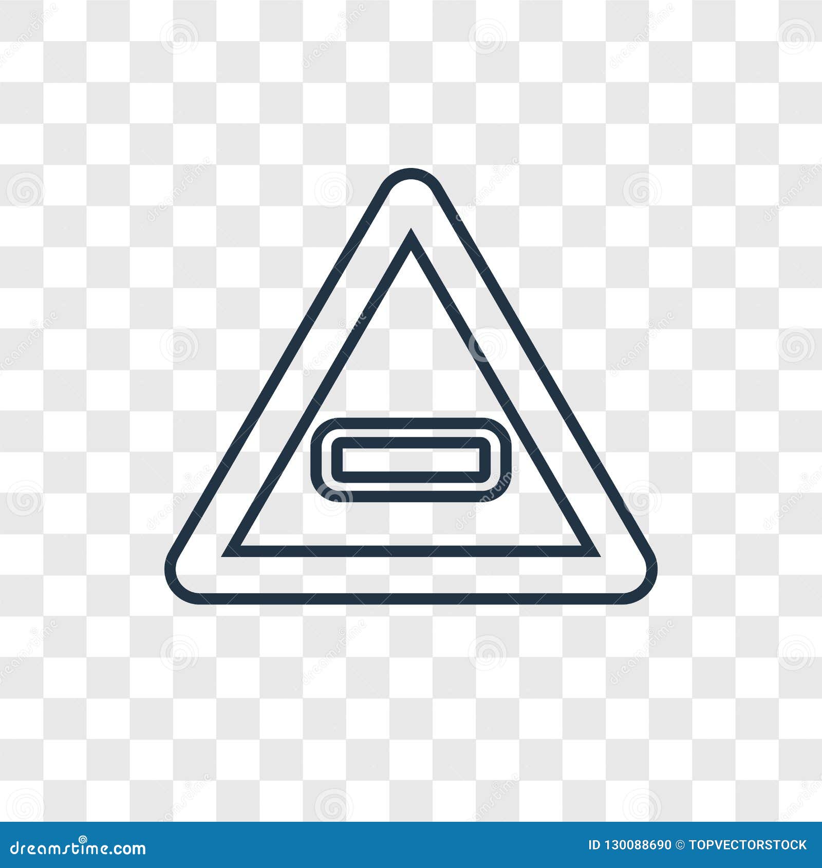 Alarm Concept Vector Linear Icon Isolated on Transparent Background ...