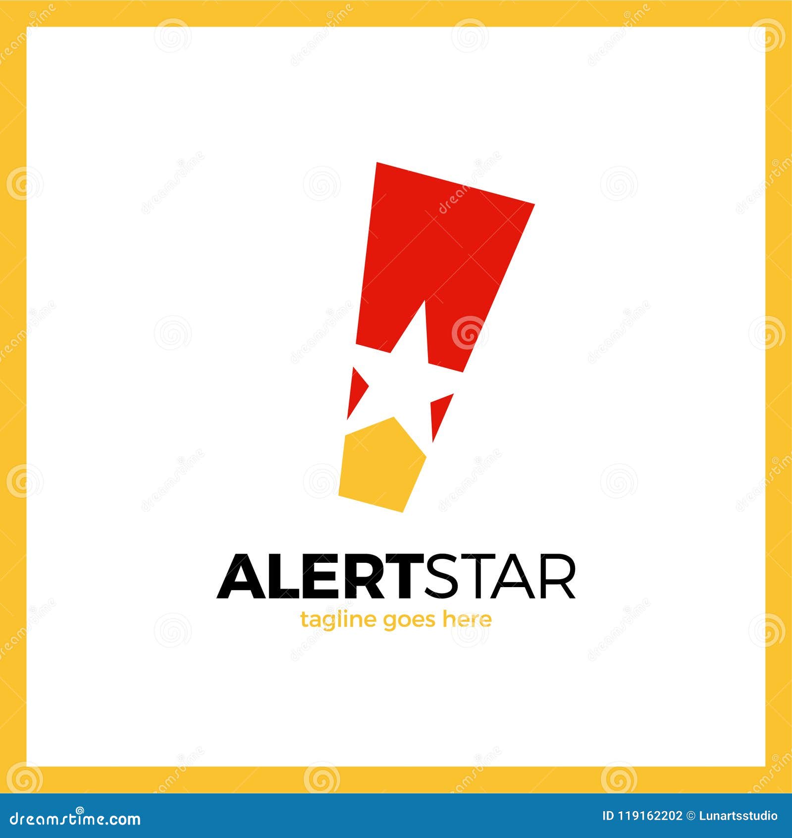 Alarm Exclamation Mark. Attention Star. Stock Illustration ...
