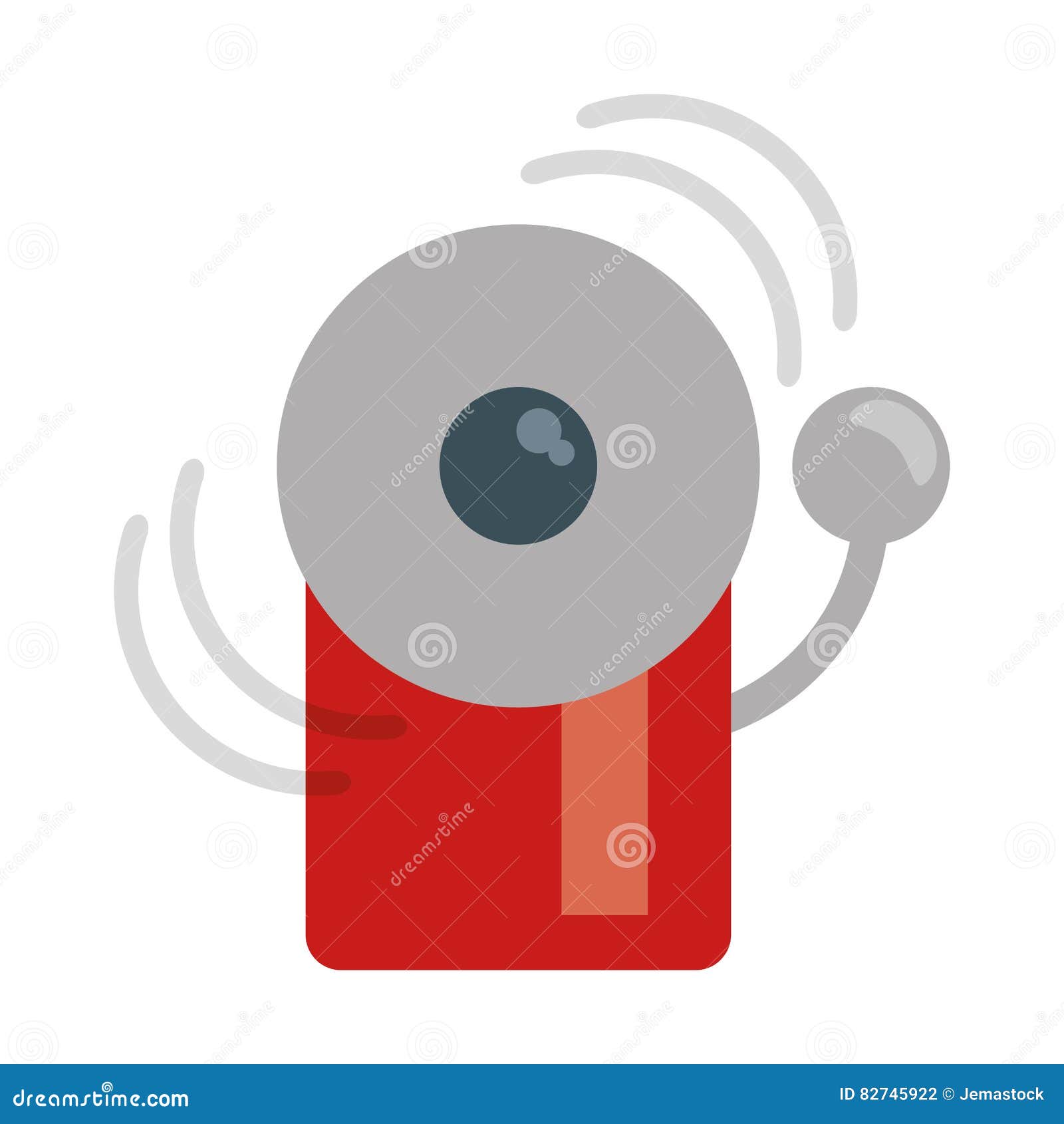 Alarm Fire Emergency Alert Icon Stock Vector - Illustration of alarm ...