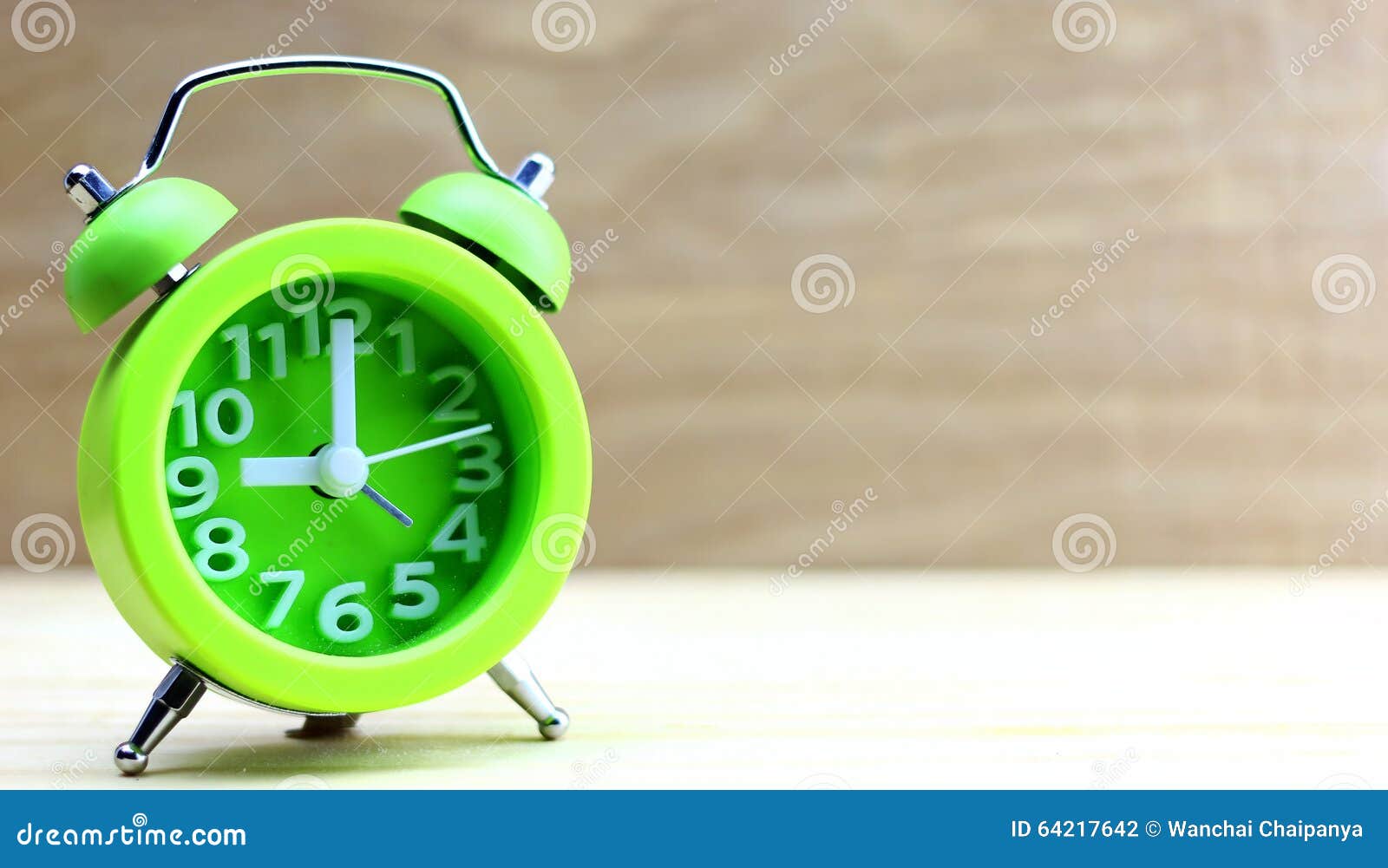 Alarm green clock stock photo. Image of waking, green - 64217642