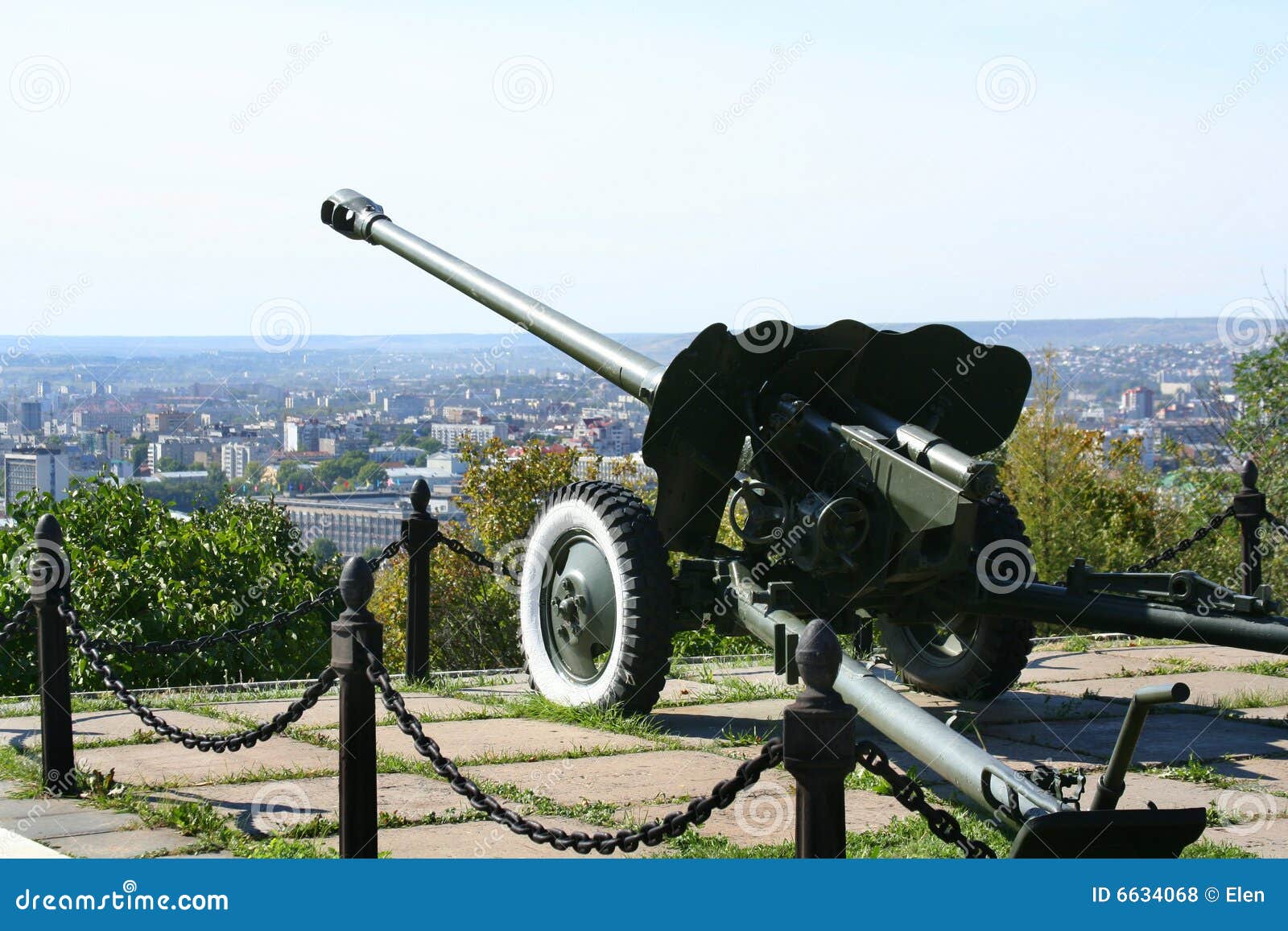 Alarm-gun in Saratov city stock photo. Image of landscape - 6634068