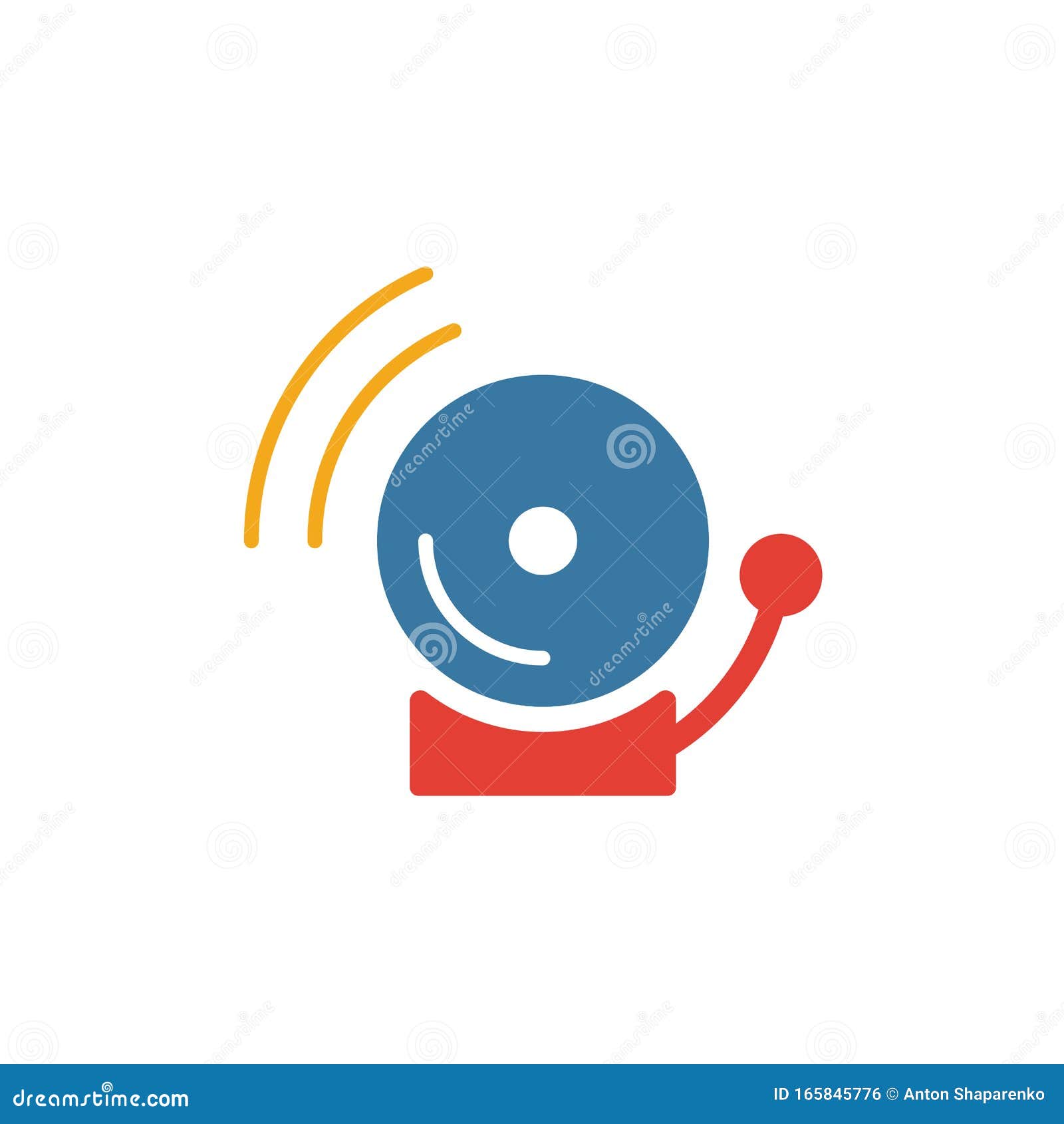 Alarm Icon. Simple Element from Security Icons Collection Stock ...