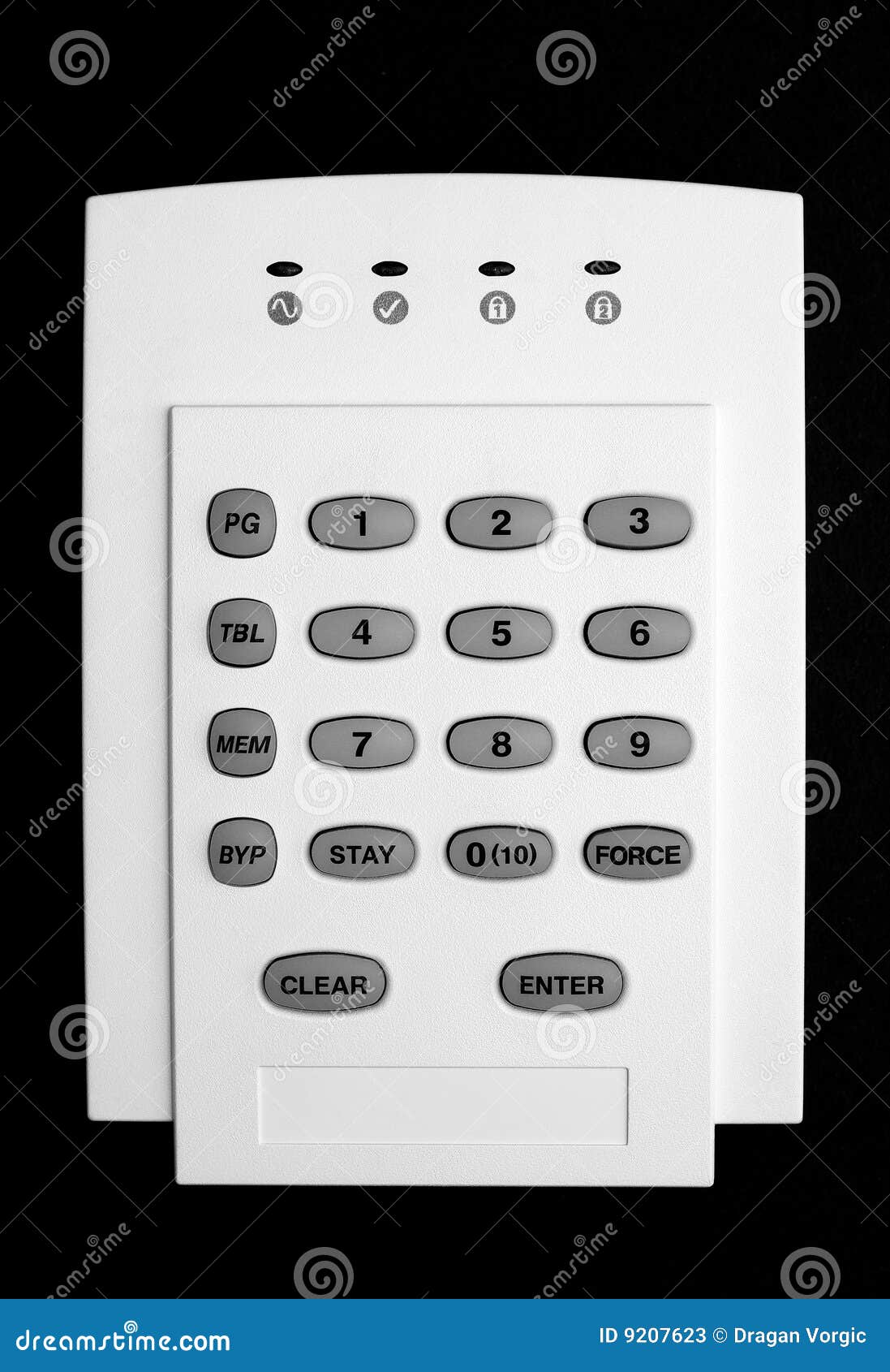 Alarm Keypad stock image. Image of control, insurance - 9207623