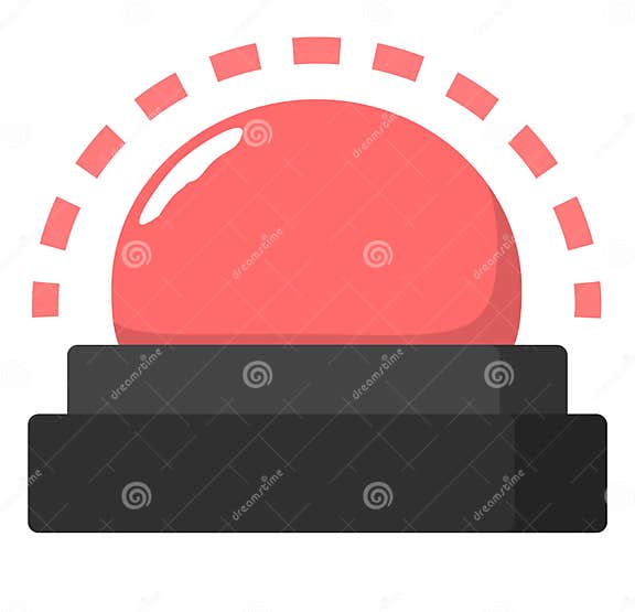 Alarm Light. Red Light. Emergency Bulb. Vector. Warning Stock Vector ...