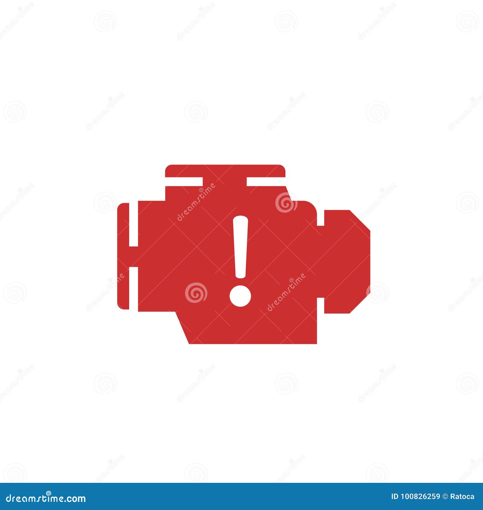 Alarm motor symbol stock vector. Illustration of tool - 100826259