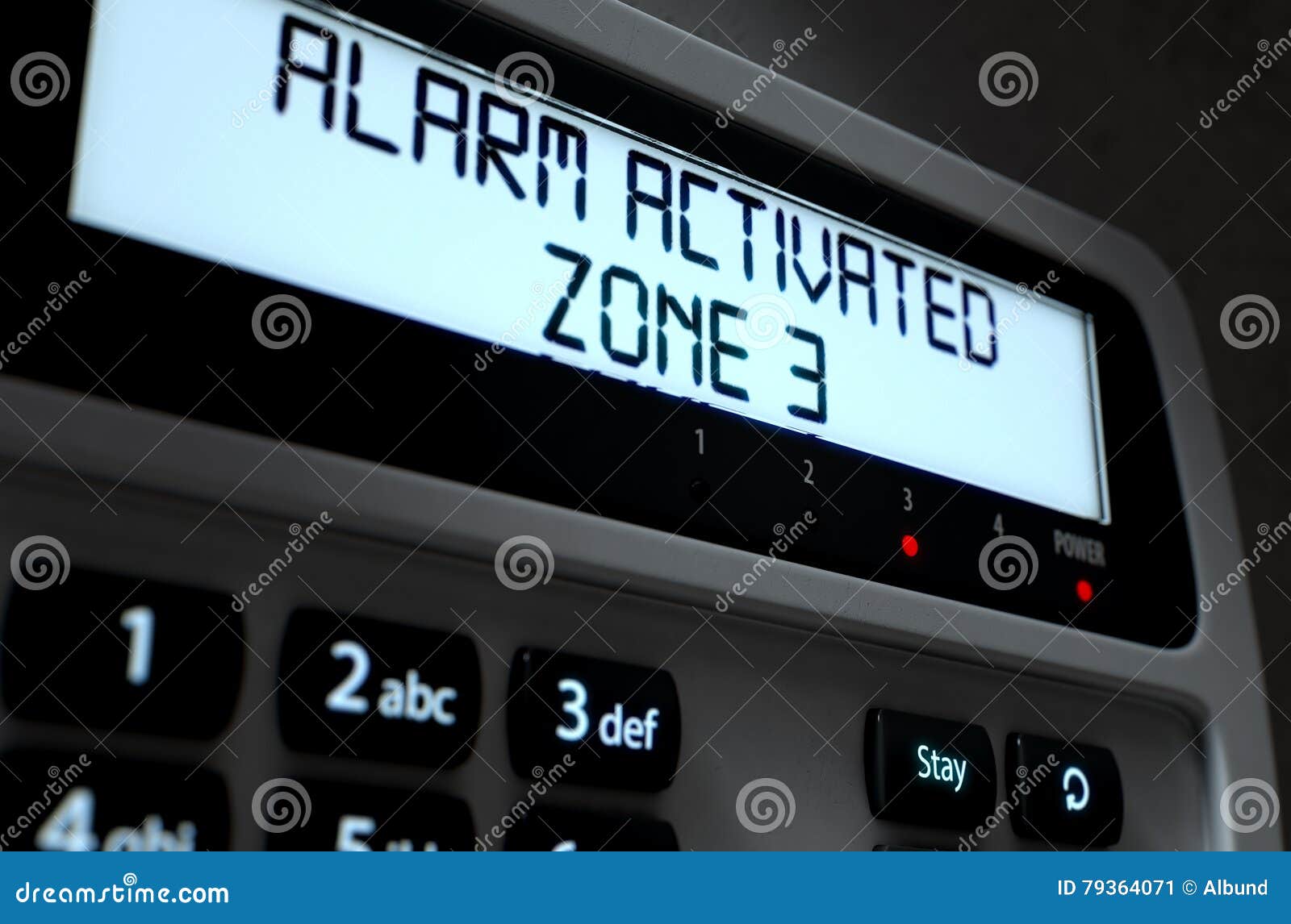 Alarm Panel Activated stock illustration. Illustration of digital ...