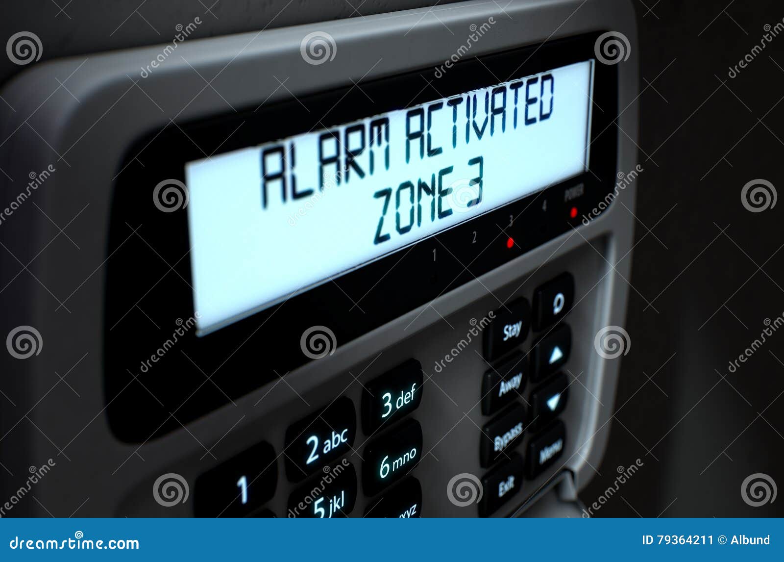 Alarm Panel Activated stock illustration. Illustration of press - 79364211
