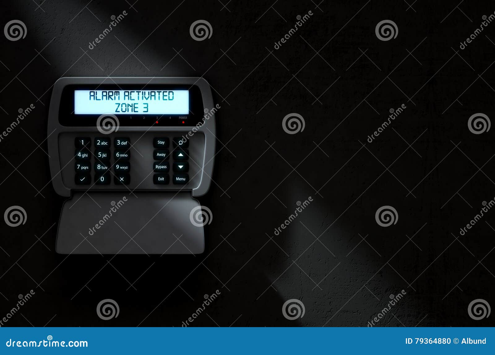 Alarm Panel Activated stock illustration. Illustration of ...