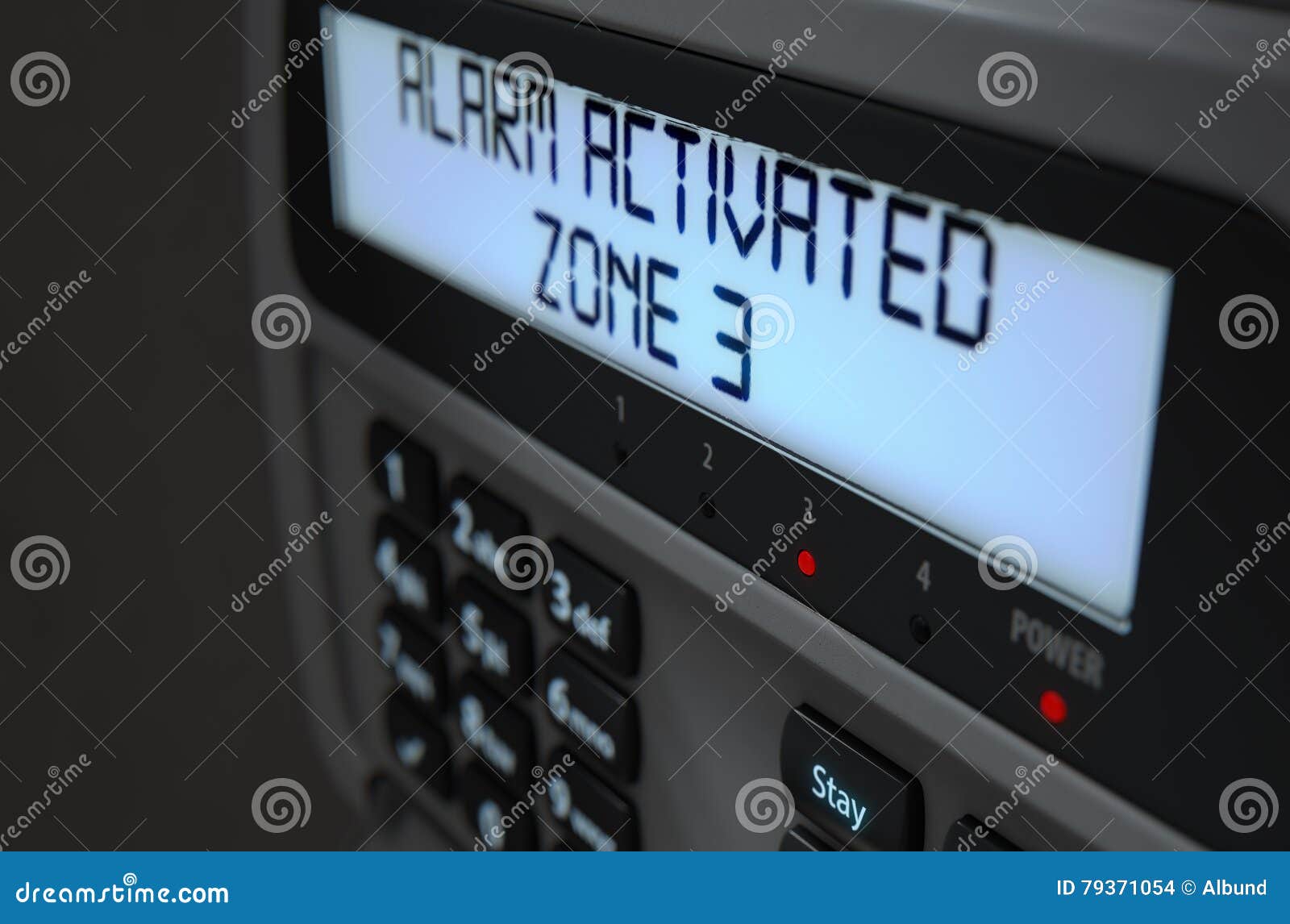 Alarm Panel Activated stock illustration. Illustration of blank - 79371054