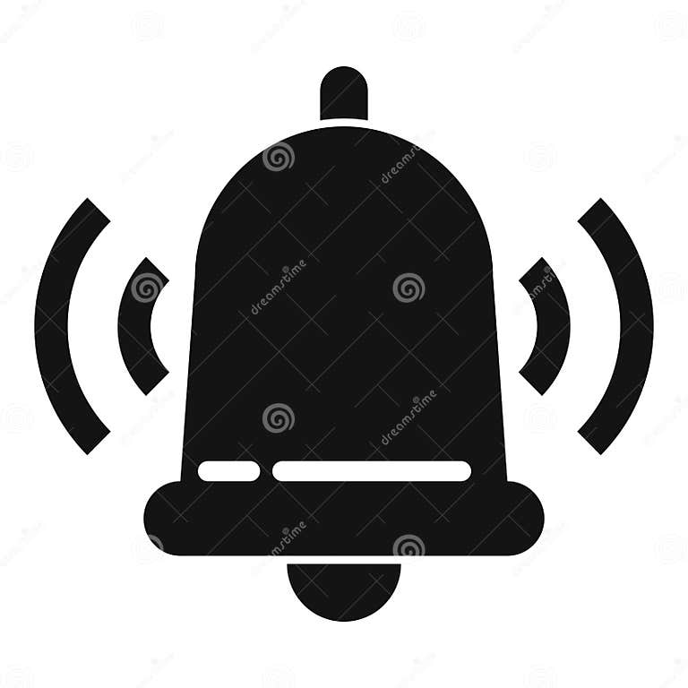 Alarm Ringer Bell Icon Simple Vector. Secured Coverage Stock ...
